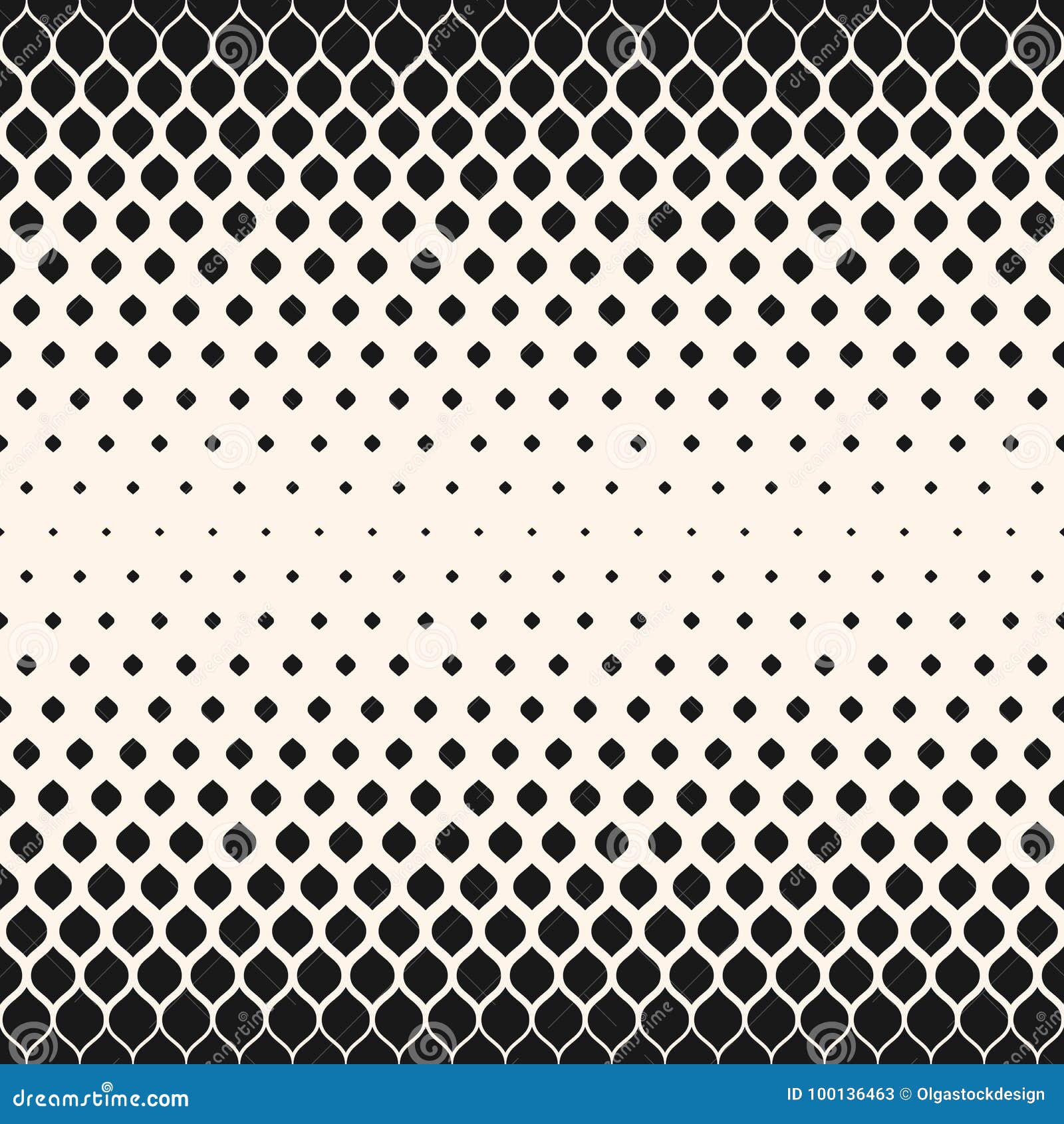 Vector Halftone Seamless Pattern, Mesh Geometric Texture. Stock Vector ...