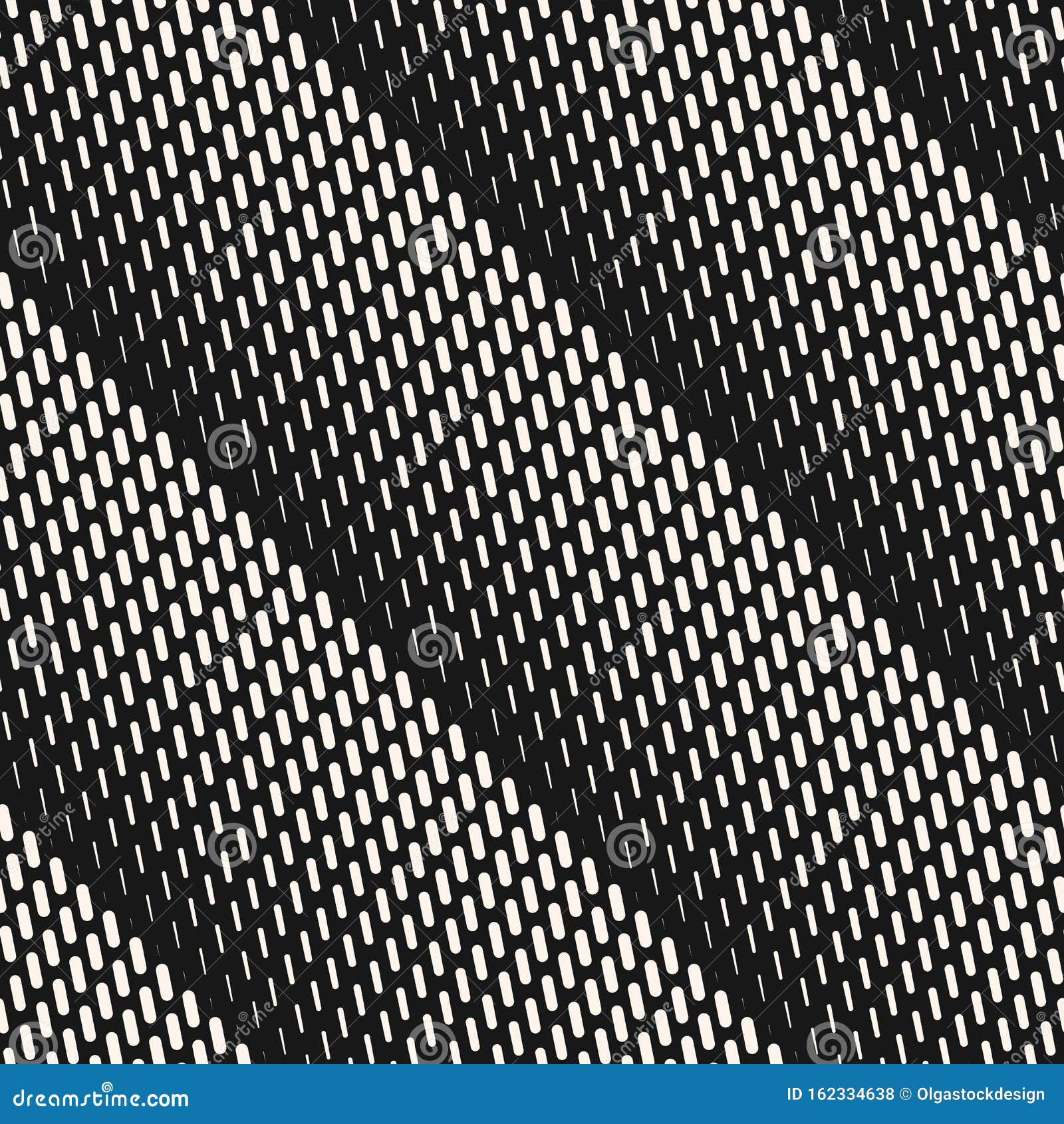 Vector Geometric Halftone Seamless Pattern with Dash Lines, Fading ...