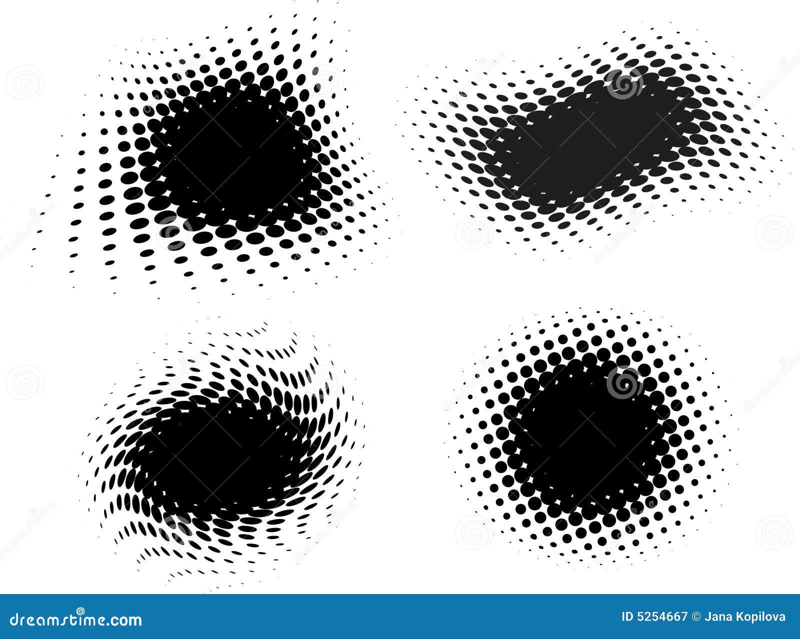 Vector halftone set stock vector. Illustration of ornate - 5254667