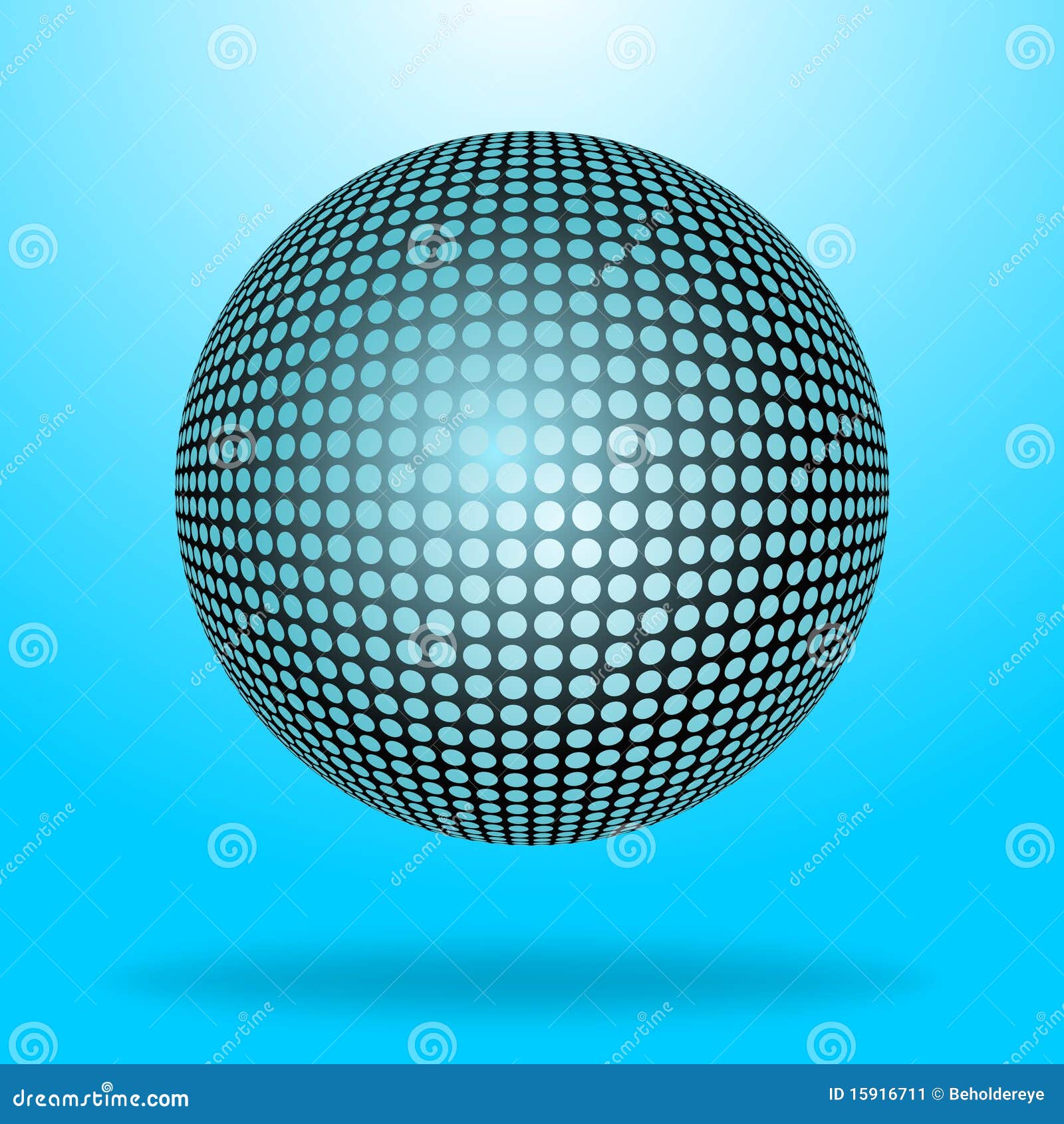 Halftone Sphere. Comic Texture Globe. Semitone Dotted Circle. Round ...