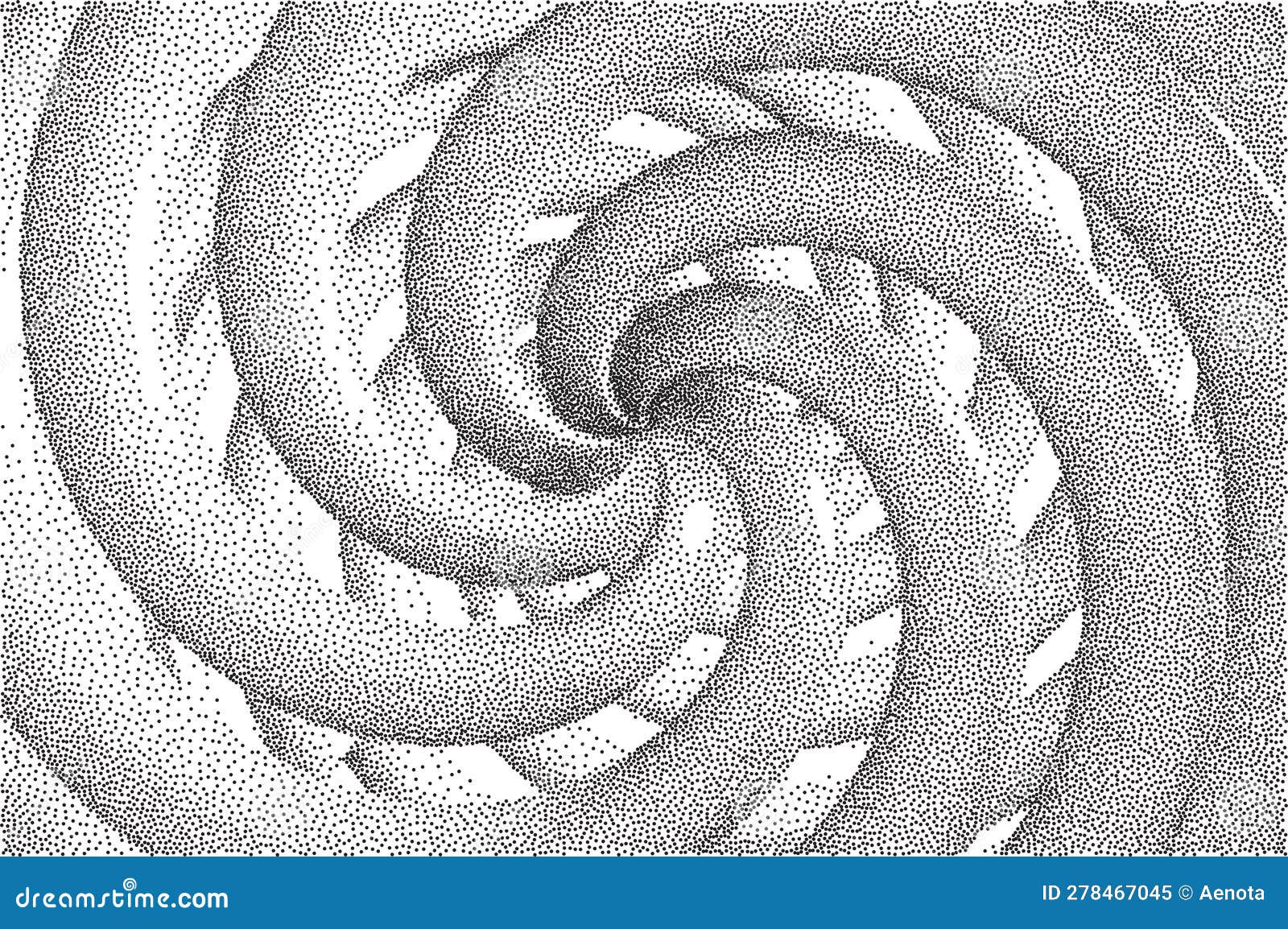 Vector Halftone Stippled Geometric Figure Background 3D Infinity Torus ...