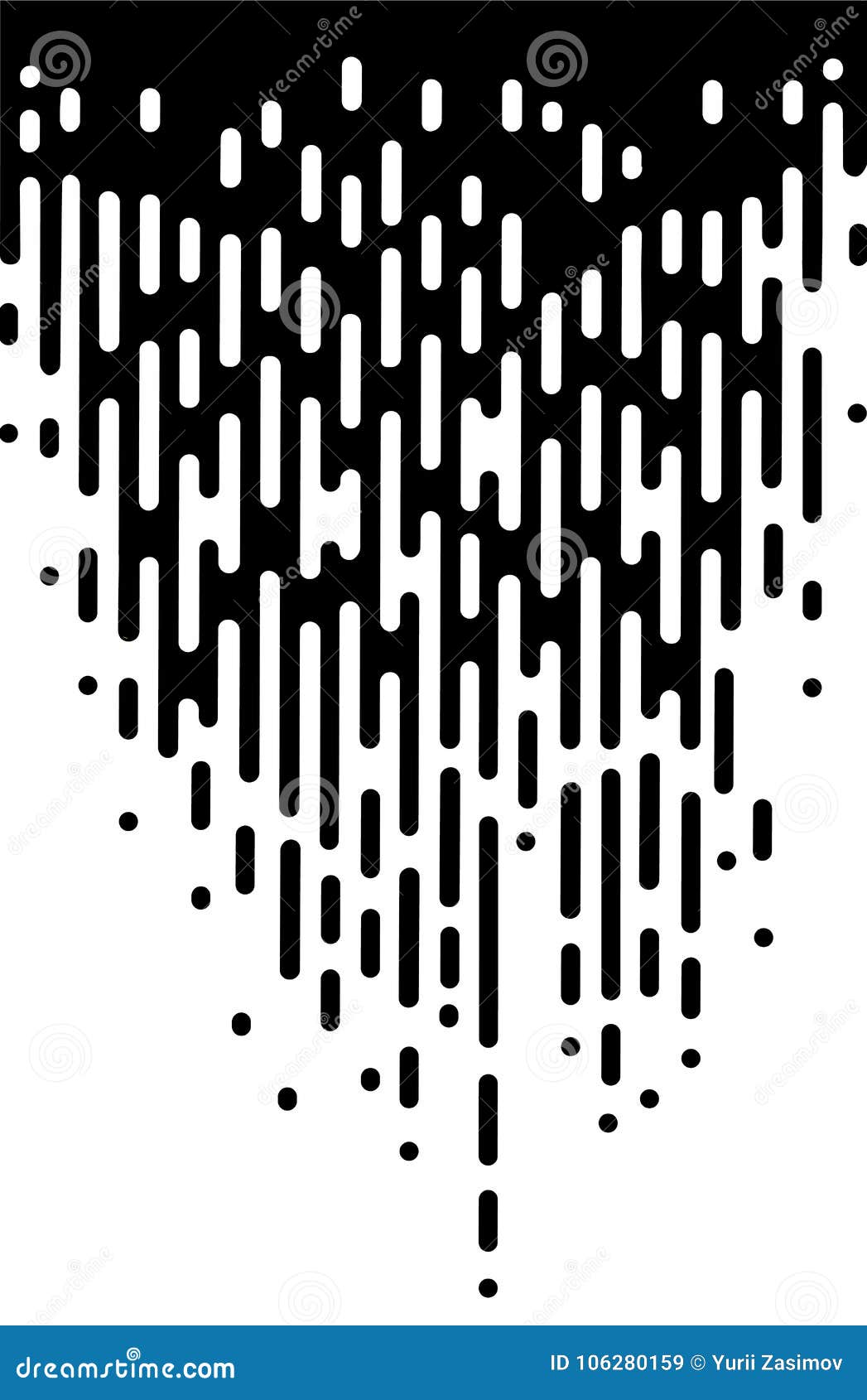 Vector Halftone Transition Abstract Wallpaper.Black and White Irregular ...