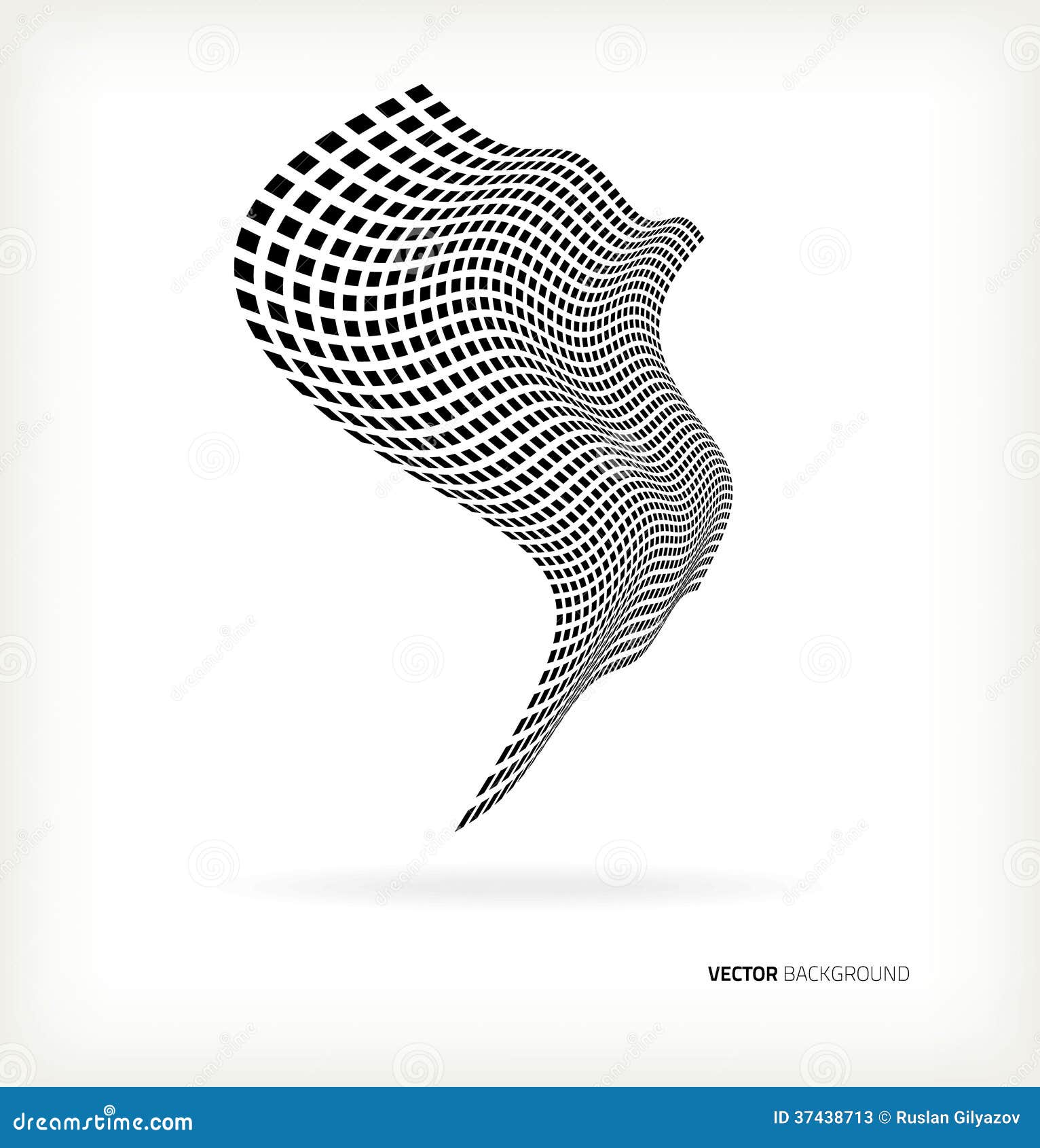 Vector halftone wave stock vector. Illustration of halftone - 37438713
