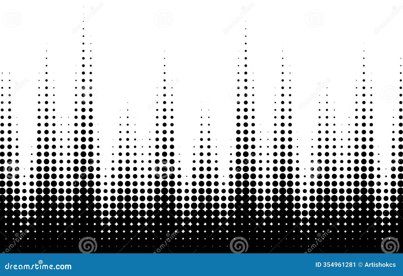 Halftone Wavy Grunge Gradient Background. Faded Grain Gritty Wallpaper ...