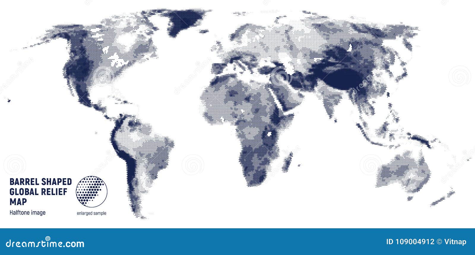 World Map With Relief Vector Illustration | CartoonDealer.com #95586478