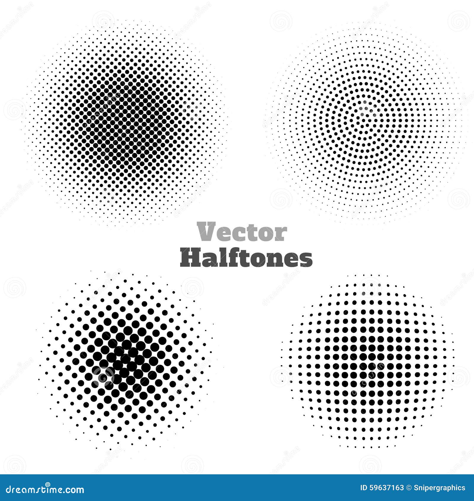 Vector Halftones stock vector. Illustration of spot, spray - 59637163