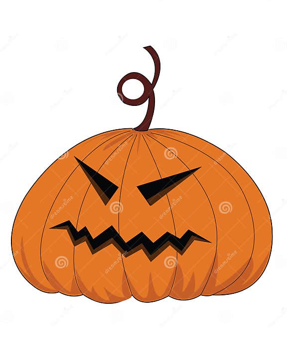 Vector halloween pumpkin stock illustration. Illustration of scary ...