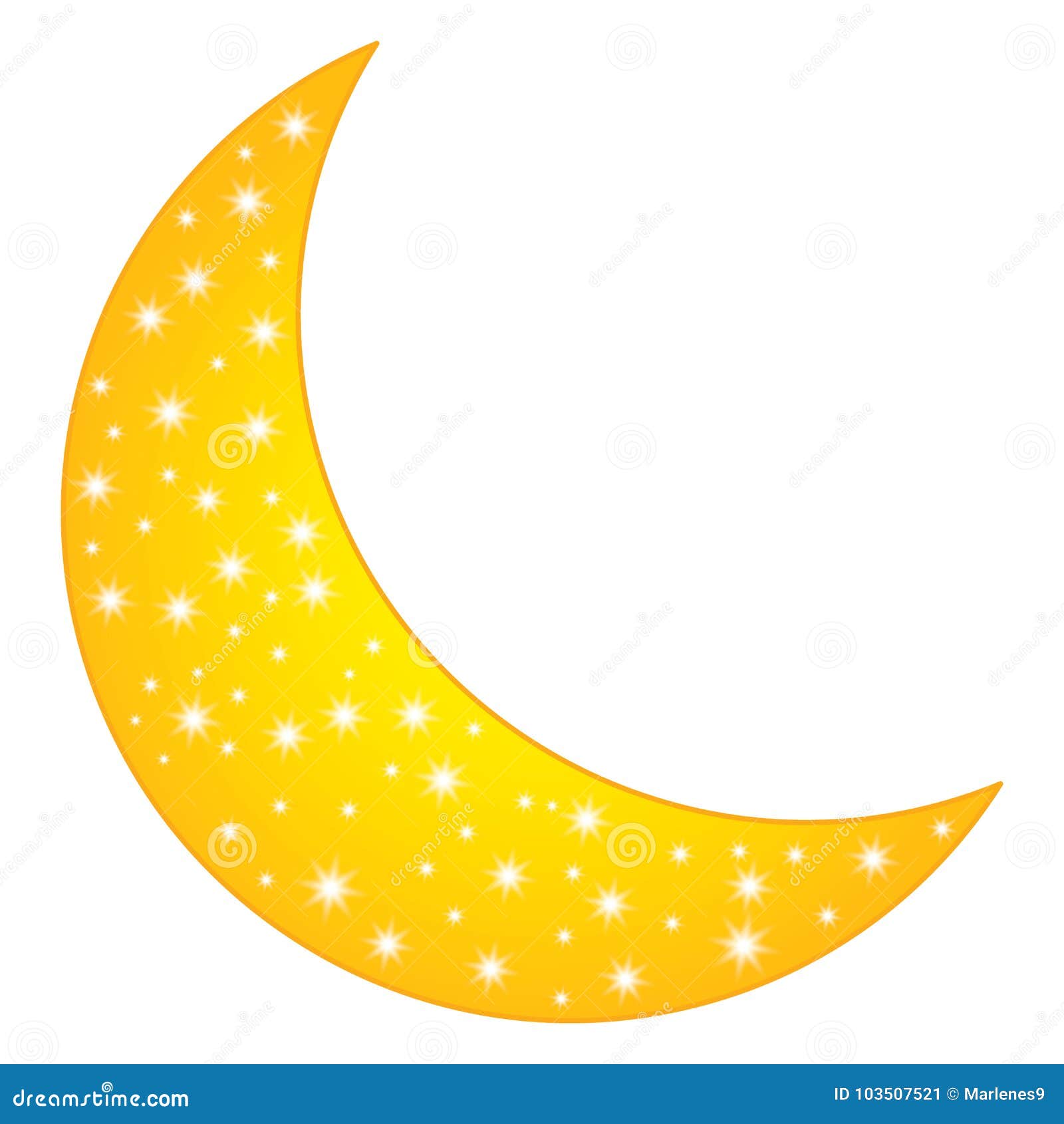 Vector Halve Maan Crescent Vector Illustration Vector Illustratie ...