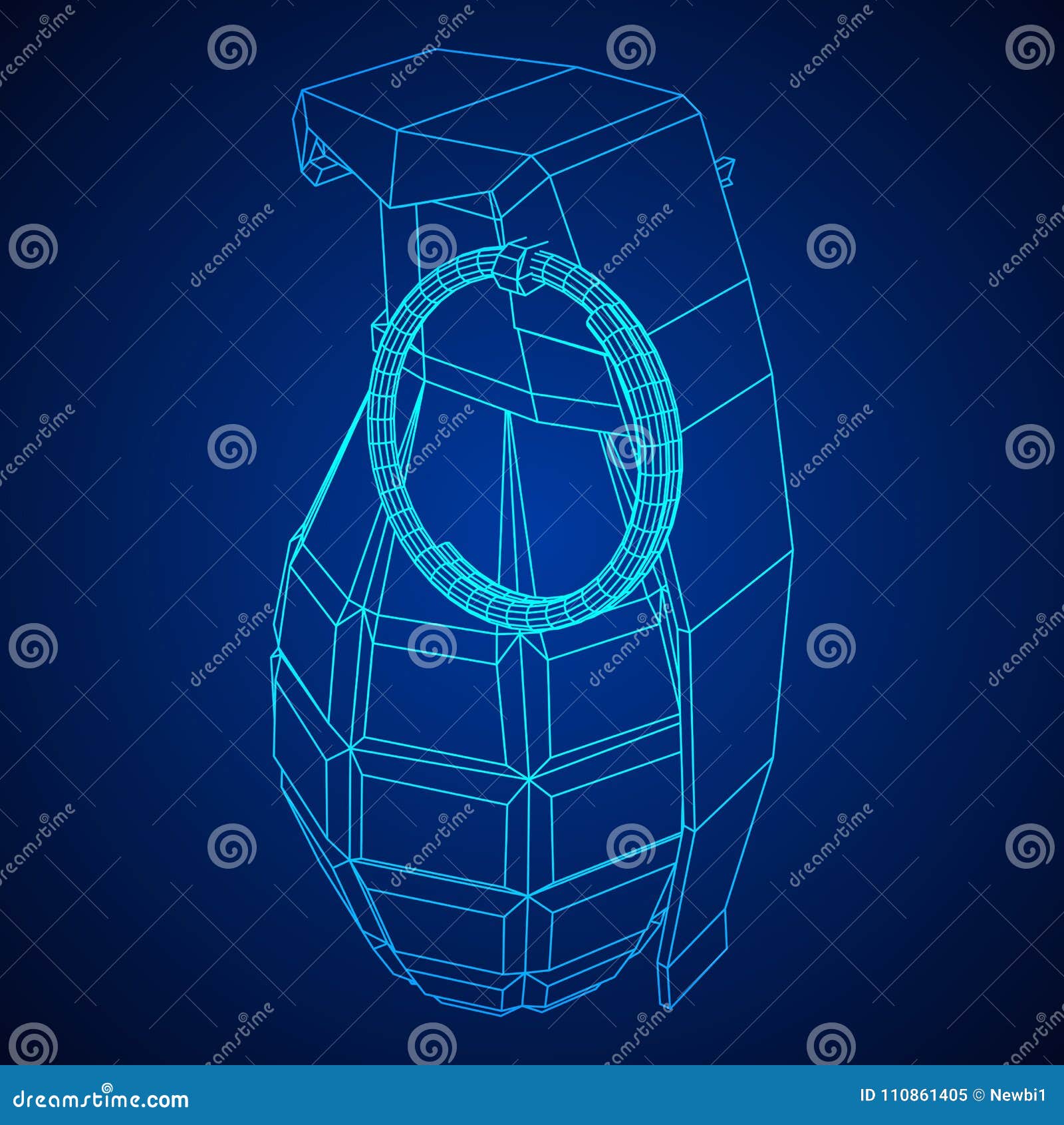 Vector hand bomb stock vector. Illustration of hand - 110861405