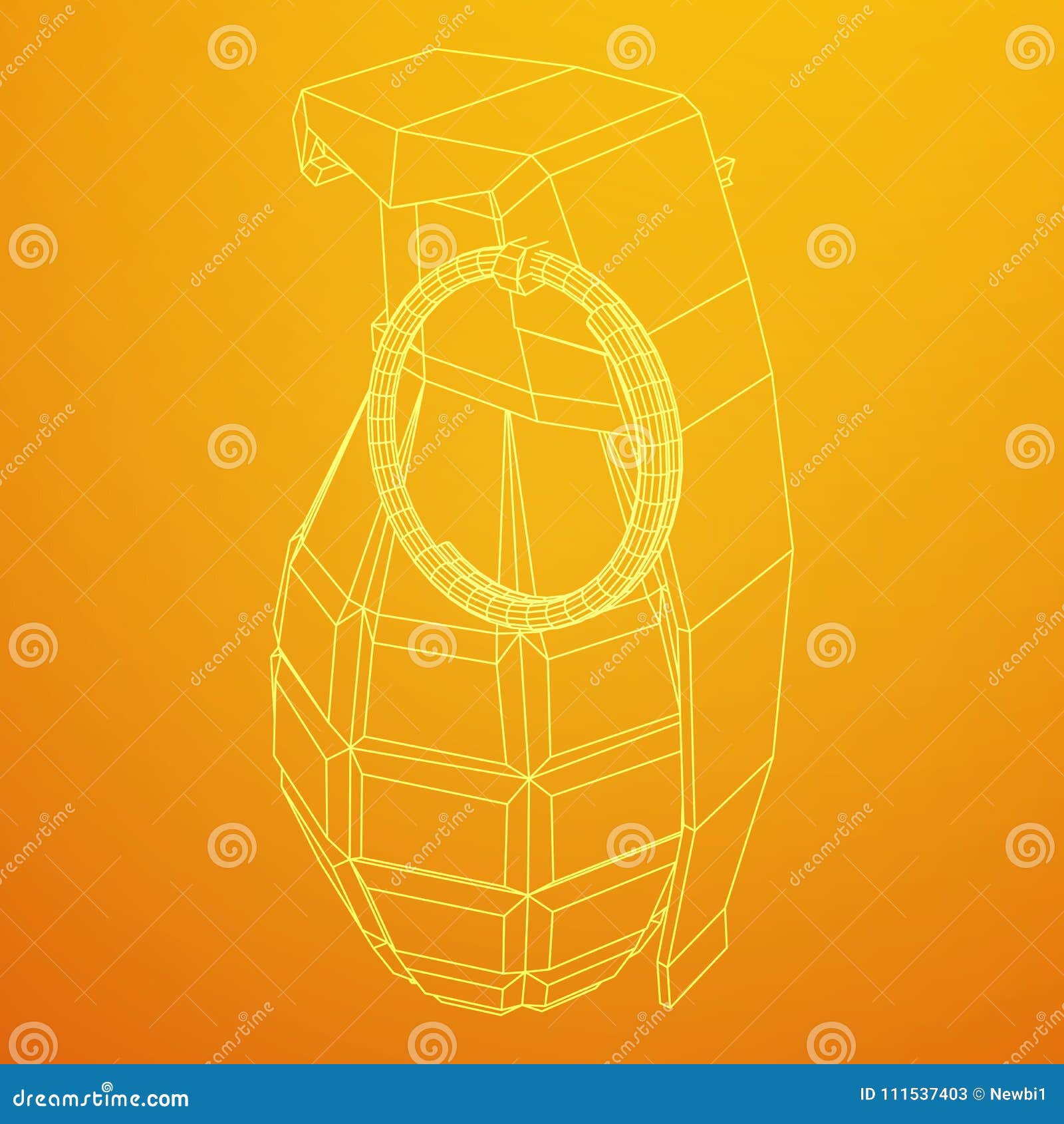 Vector hand bomb stock vector. Illustration of fuse - 111537403