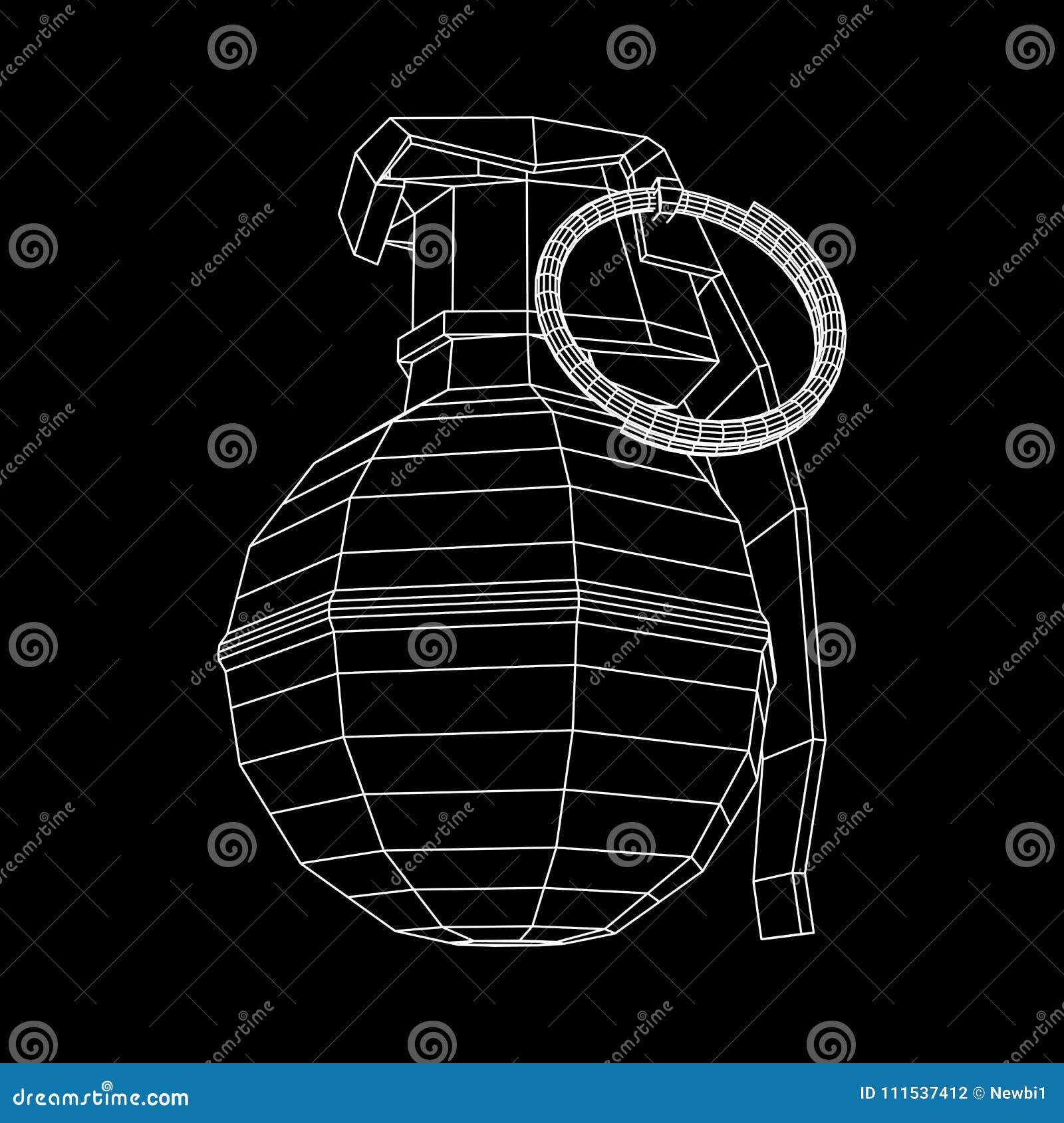 Vector hand bomb stock vector. Illustration of blueprints - 111537412