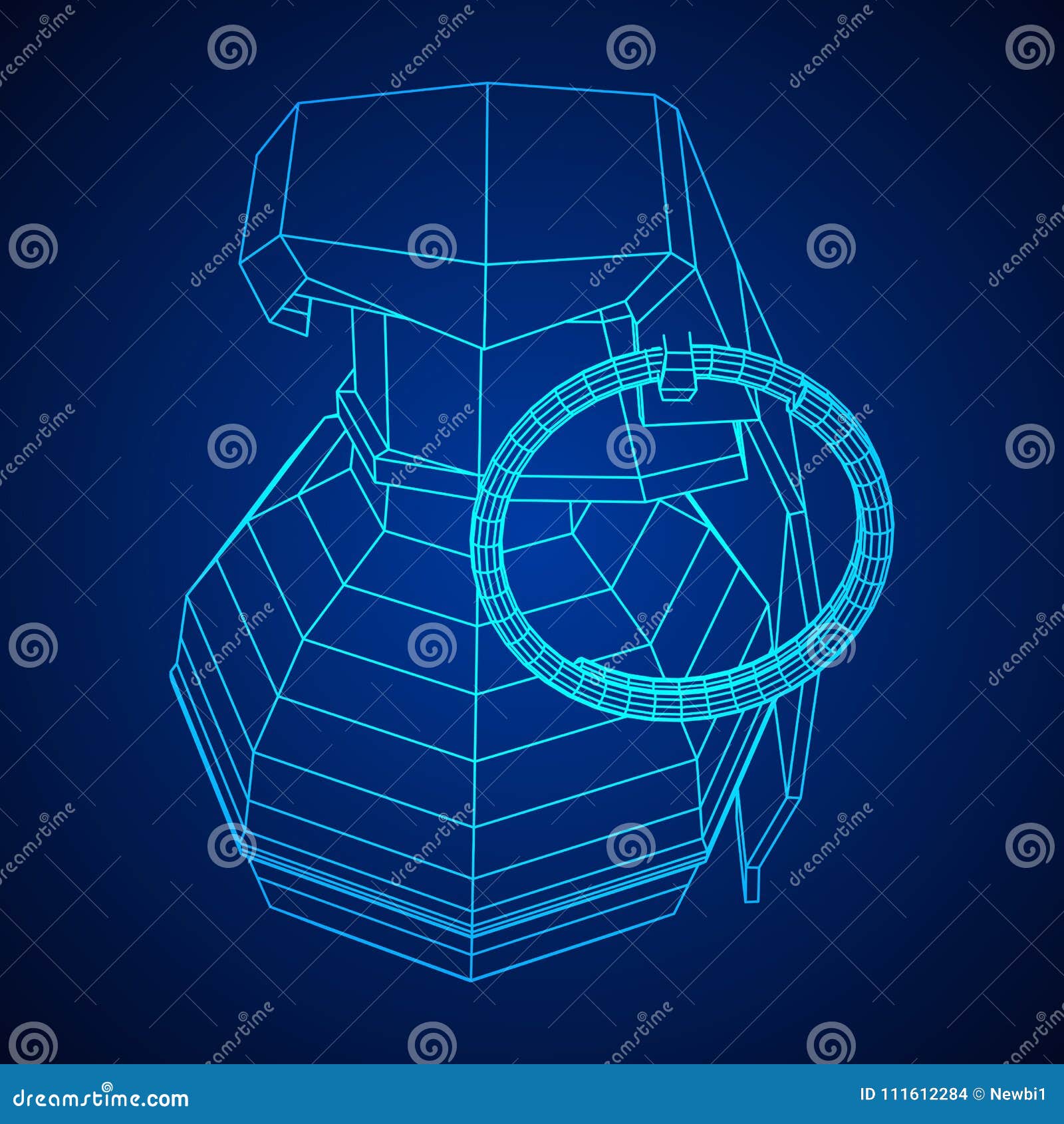 Vector hand bomb stock vector. Illustration of military - 111612284