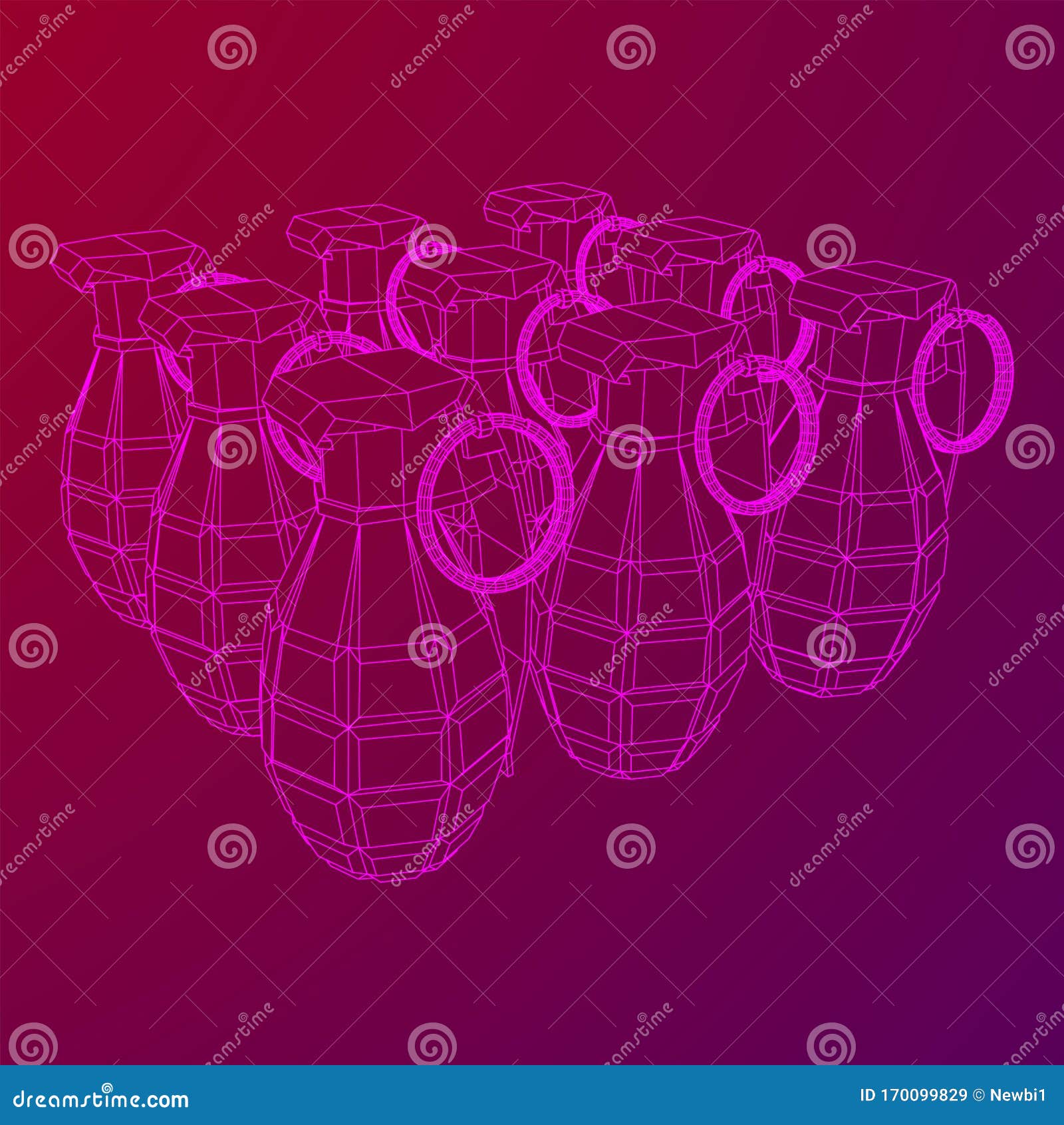 Vector hand bomb stock vector. Illustration of combat - 170099829