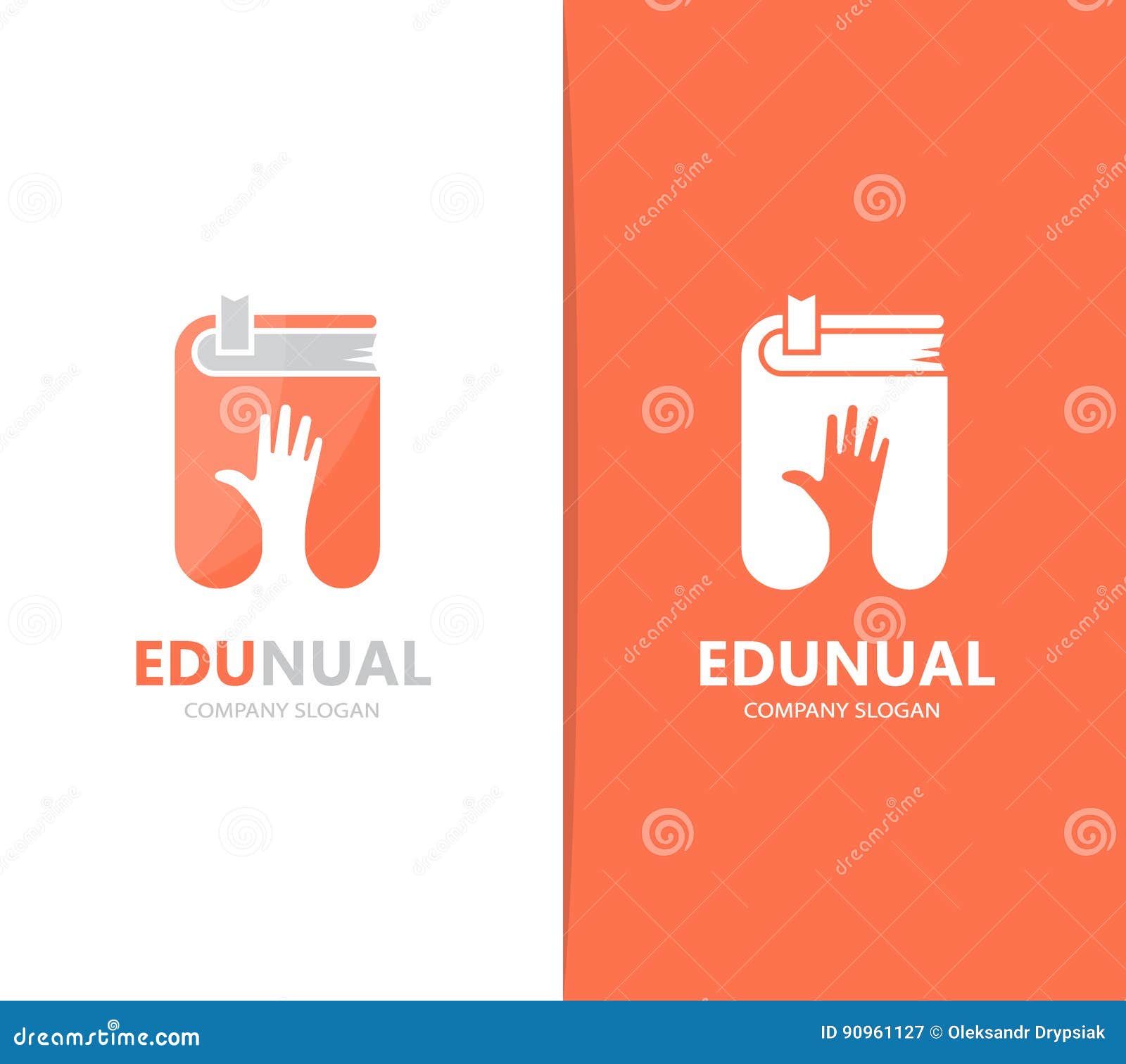 Vector of Hand and Book Logo Combination. Arm and Library Symbol or ...