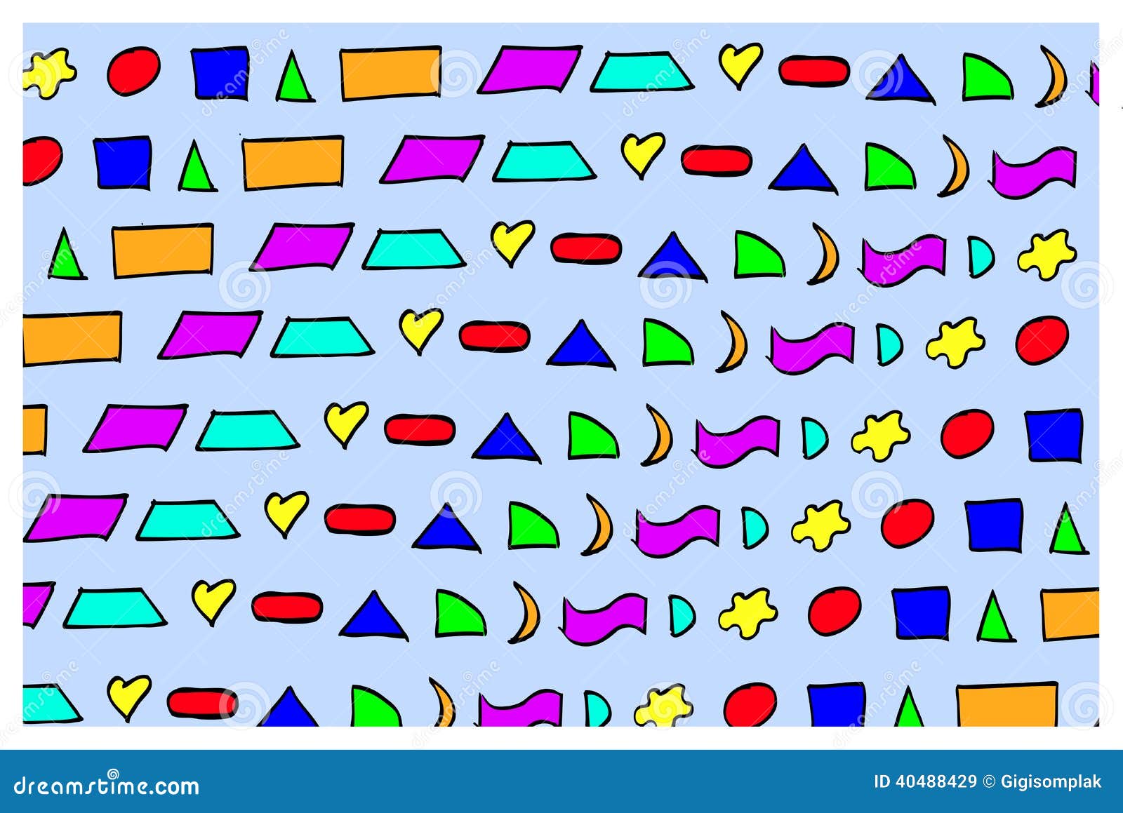 Sketch Shapes. Hand Drawn Monochrome Geometric Elements Frames, Strokes ...