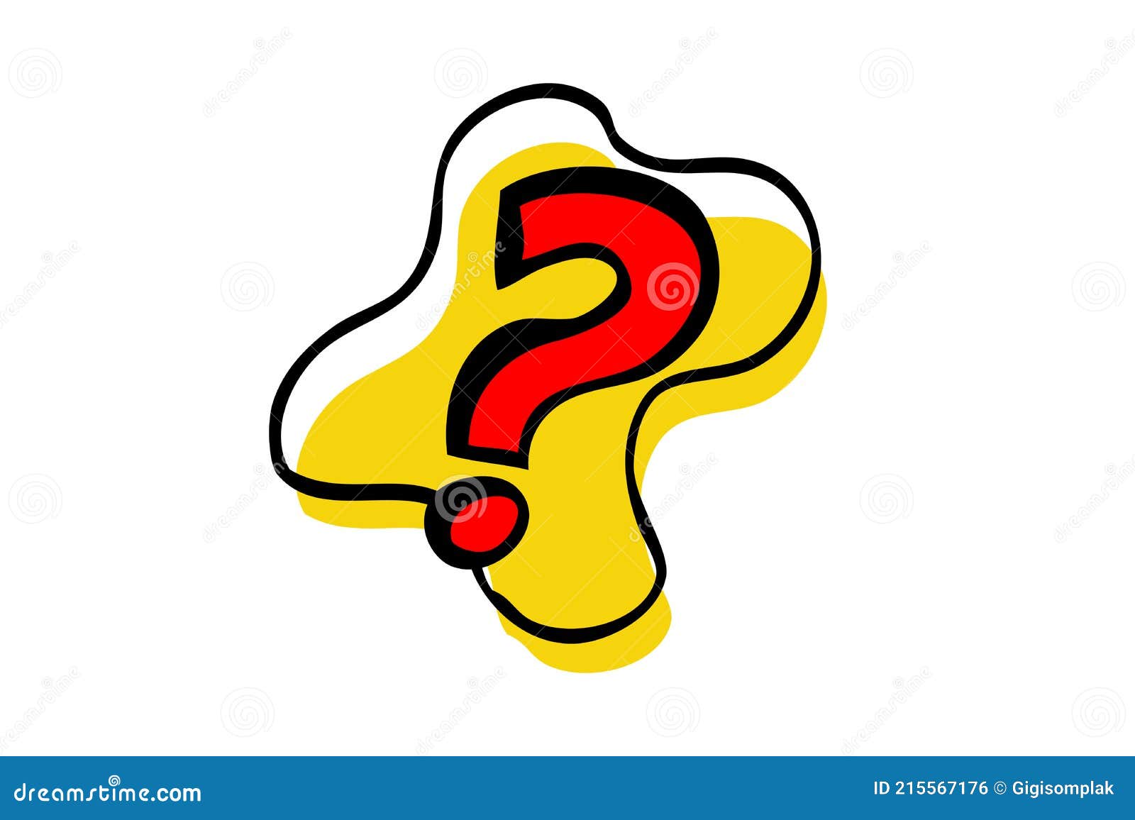 Simple Vector Hand Draw Sketch, Thin Marker, Question Mark, Isolated on ...