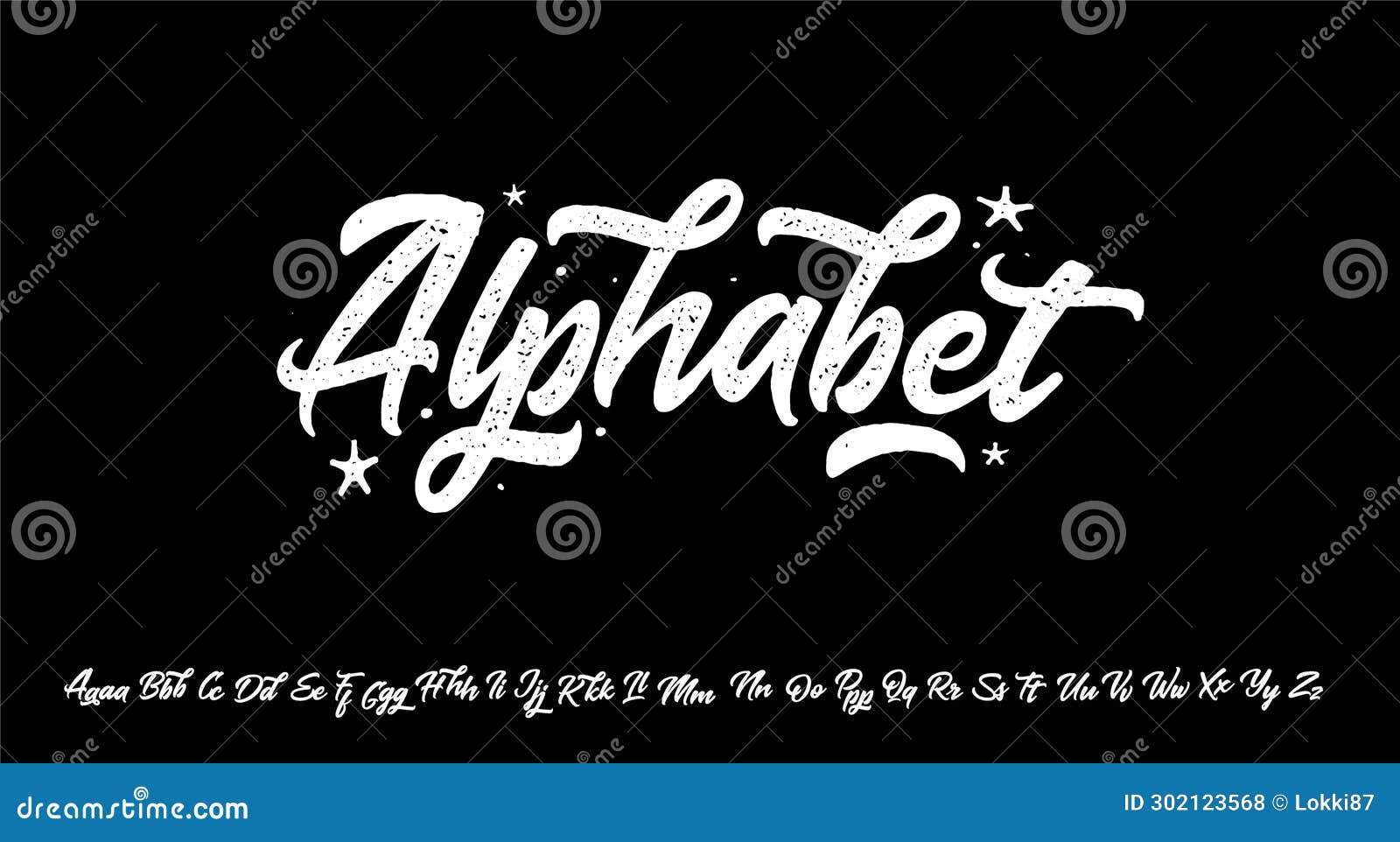 Vector Hand Drawn Alphabet. Brush Paint Decorative Letters. Custom ...