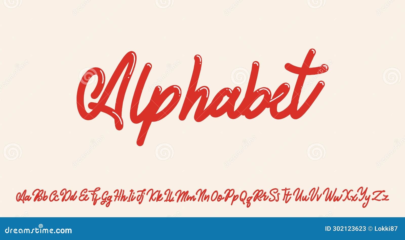 Vector Hand Drawn Alphabet. Brush Paint Decorative Letters. Custom ...
