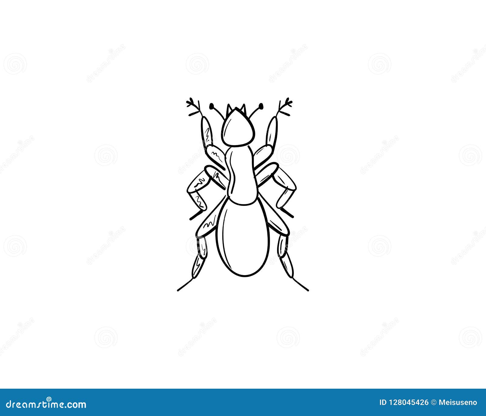 Vector Hand Drawn Ant Outline Doodle Icon, Ant Sketch Illustration for ...