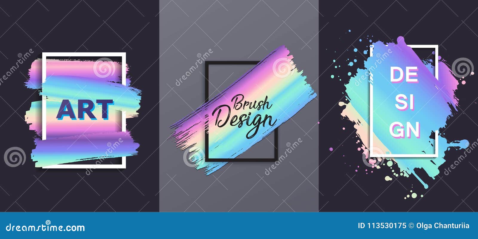 Vector Hand Drawn Artistic Design Element, Box, Frame or Background for ...
