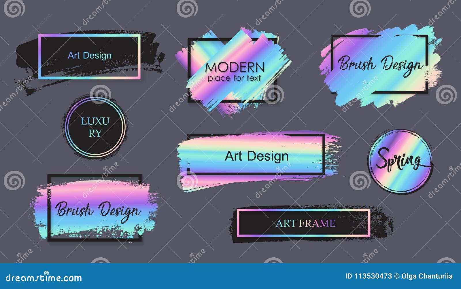 Vector Hand Drawn Artistic Design Element, Box, Frame or Background for ...