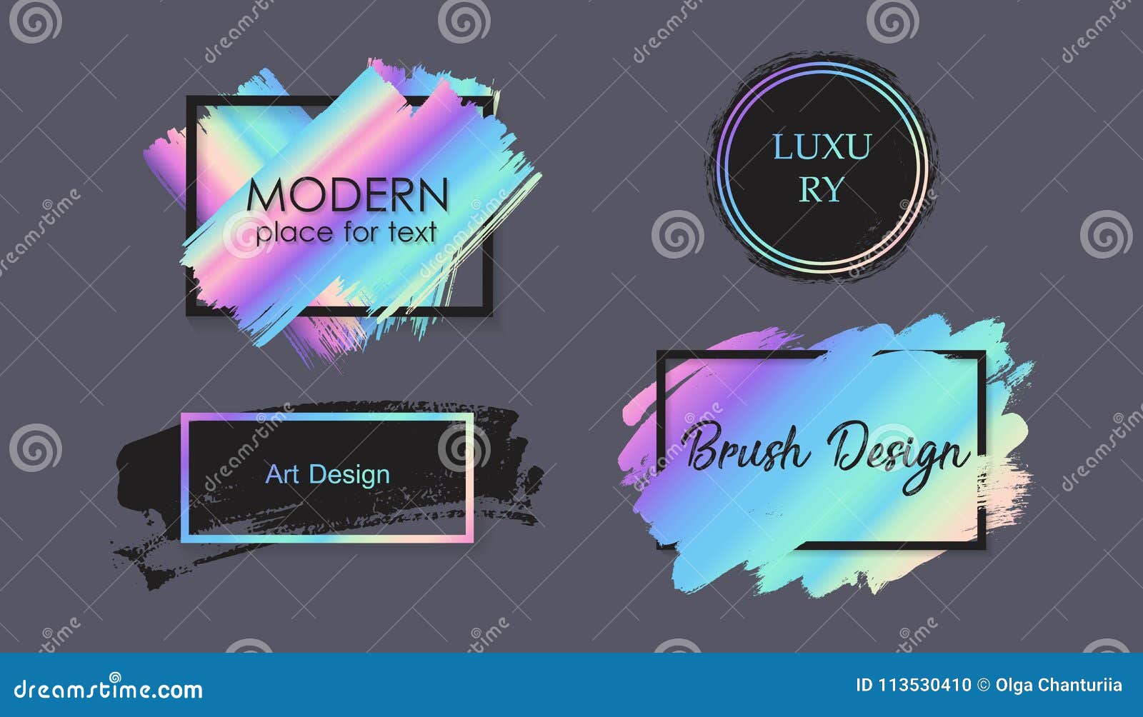 Vector Hand Drawn Artistic Design Element, Box, Frame or Background for ...