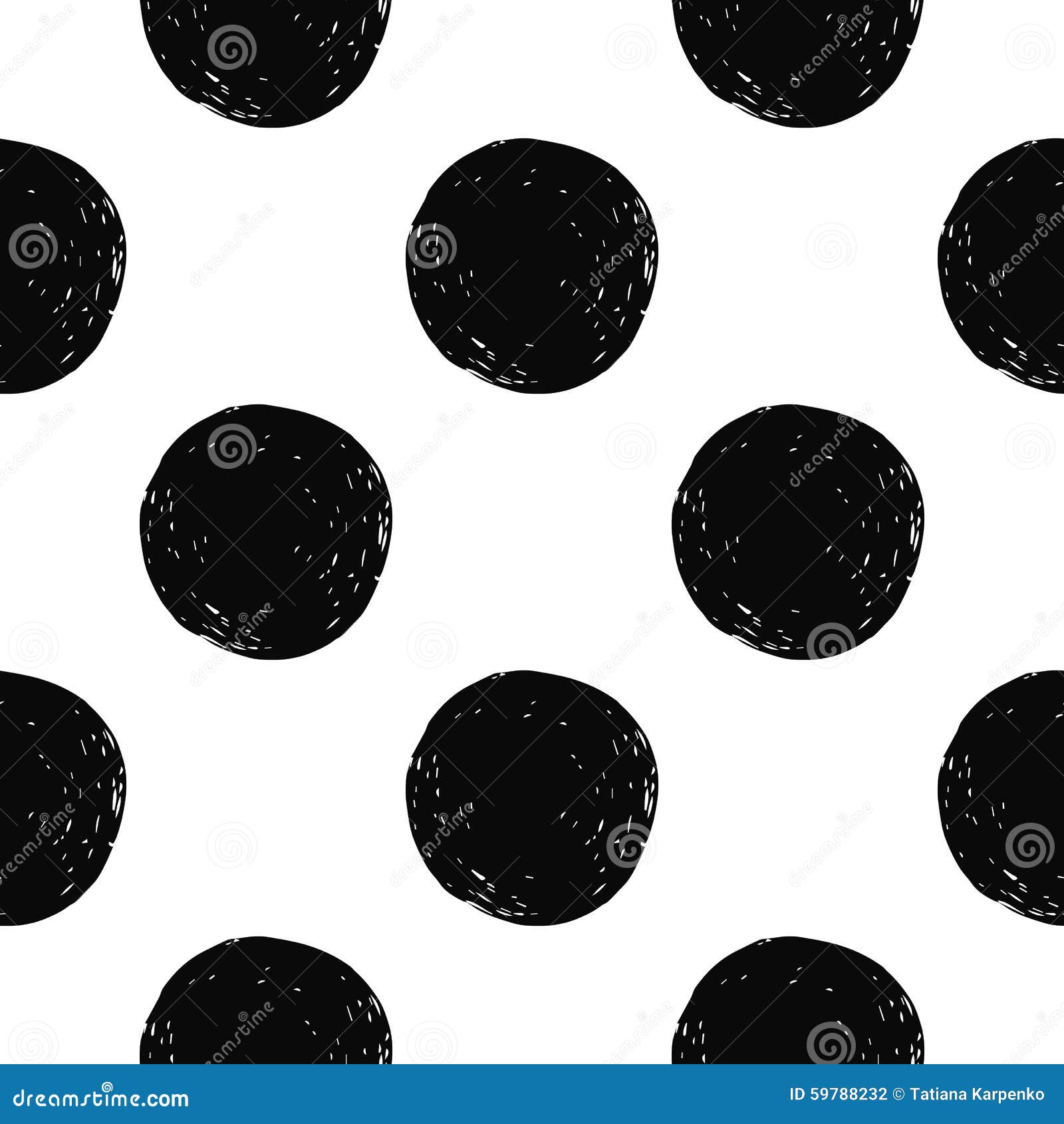 Vector Hand Drawn Background with Dots Stock Vector - Illustration of ...
