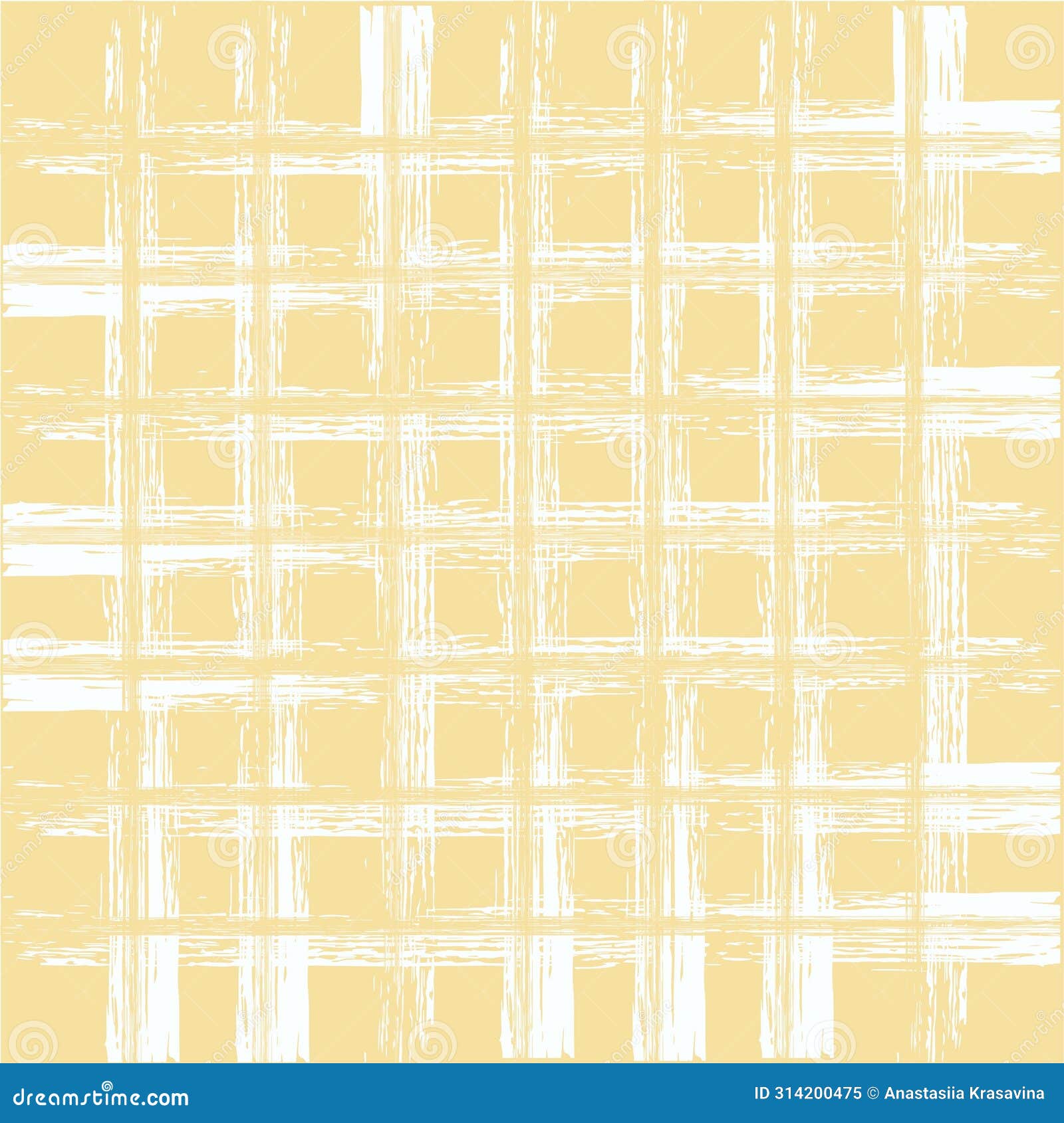 Vector Hand Drawn Brush Textured Checkered Pattern. Crayon Dry Paint ...