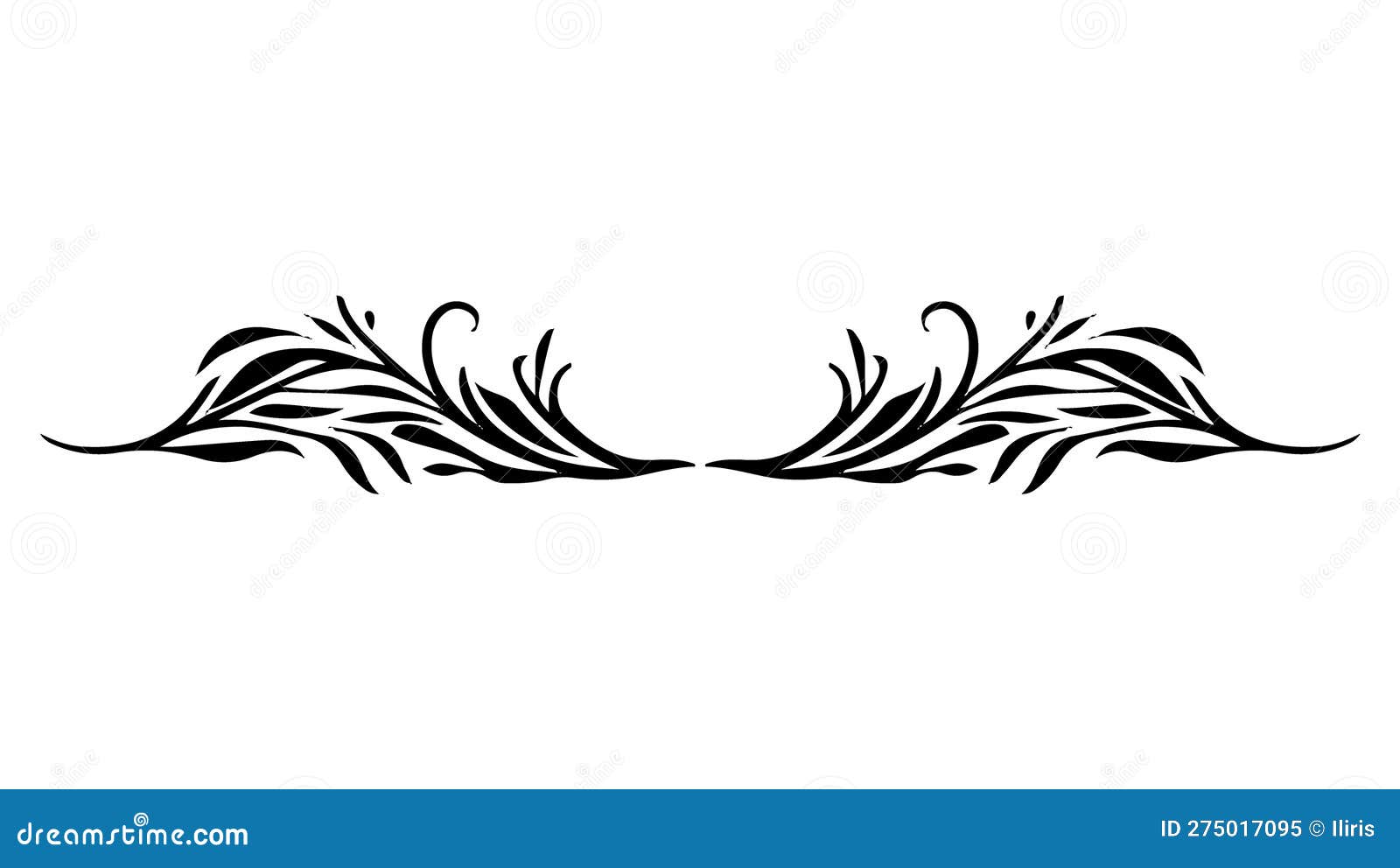 Vector Hand Drawn Calligraphic Divider. Flourishes Set. Decorative ... Vector Hand Drawn Calligraphic Divider. Flourishes Set. Decorative ...