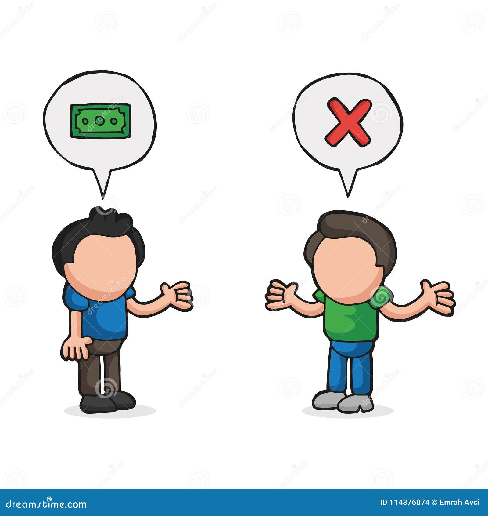 Asking For The Bill Isolated Cartoon Vector Illustrations ...