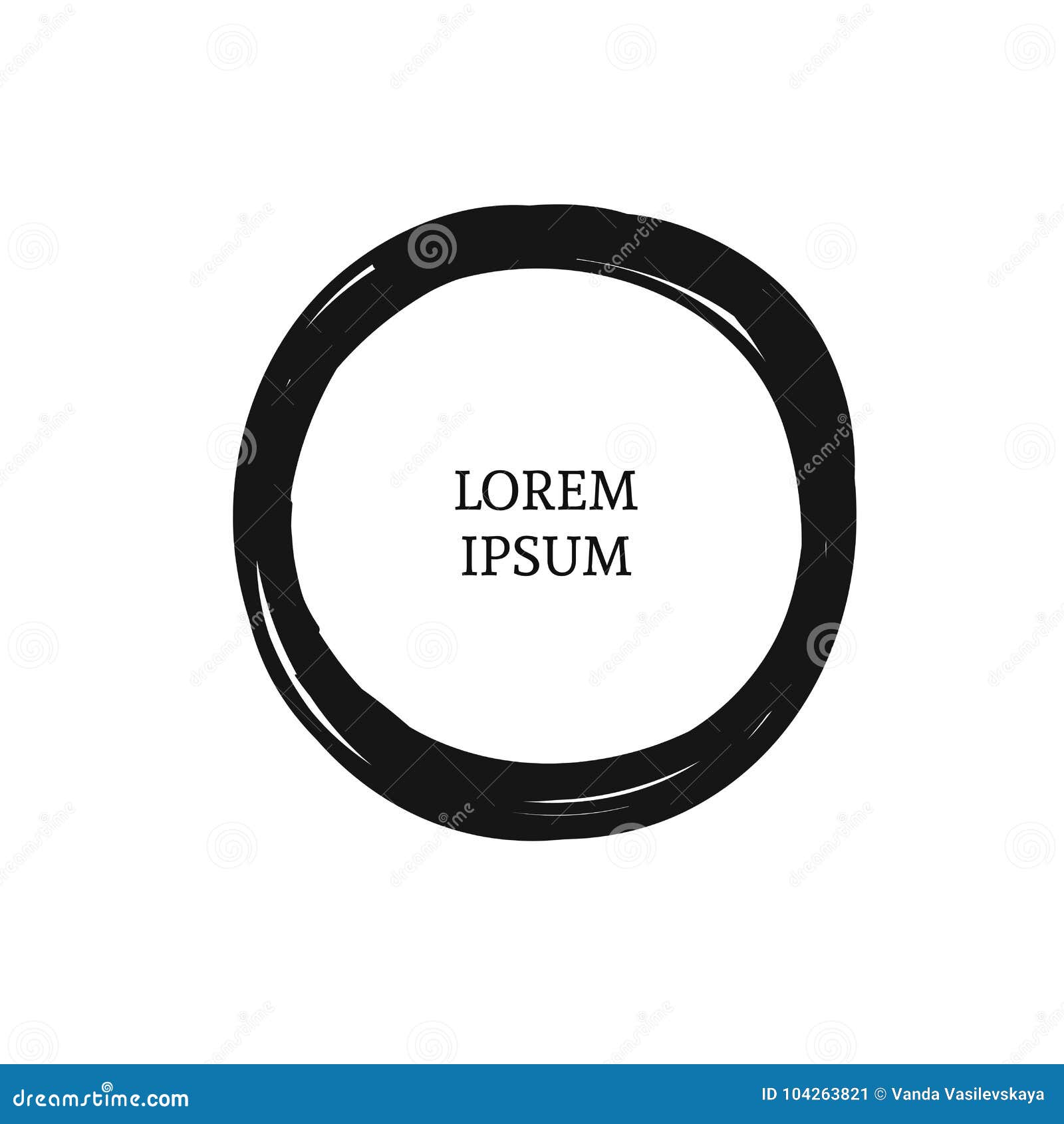 Vector hand drawn circle 2 stock vector. Illustration of business ...