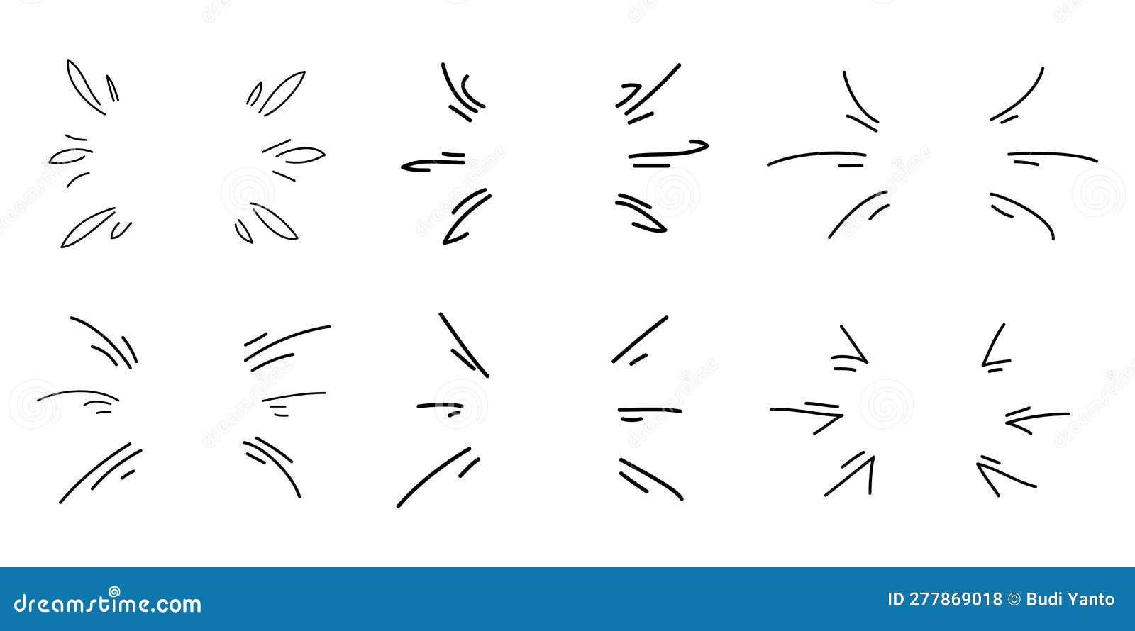 Vector Hand Drawn Collection of Design Elements for Emphasis Text in ...