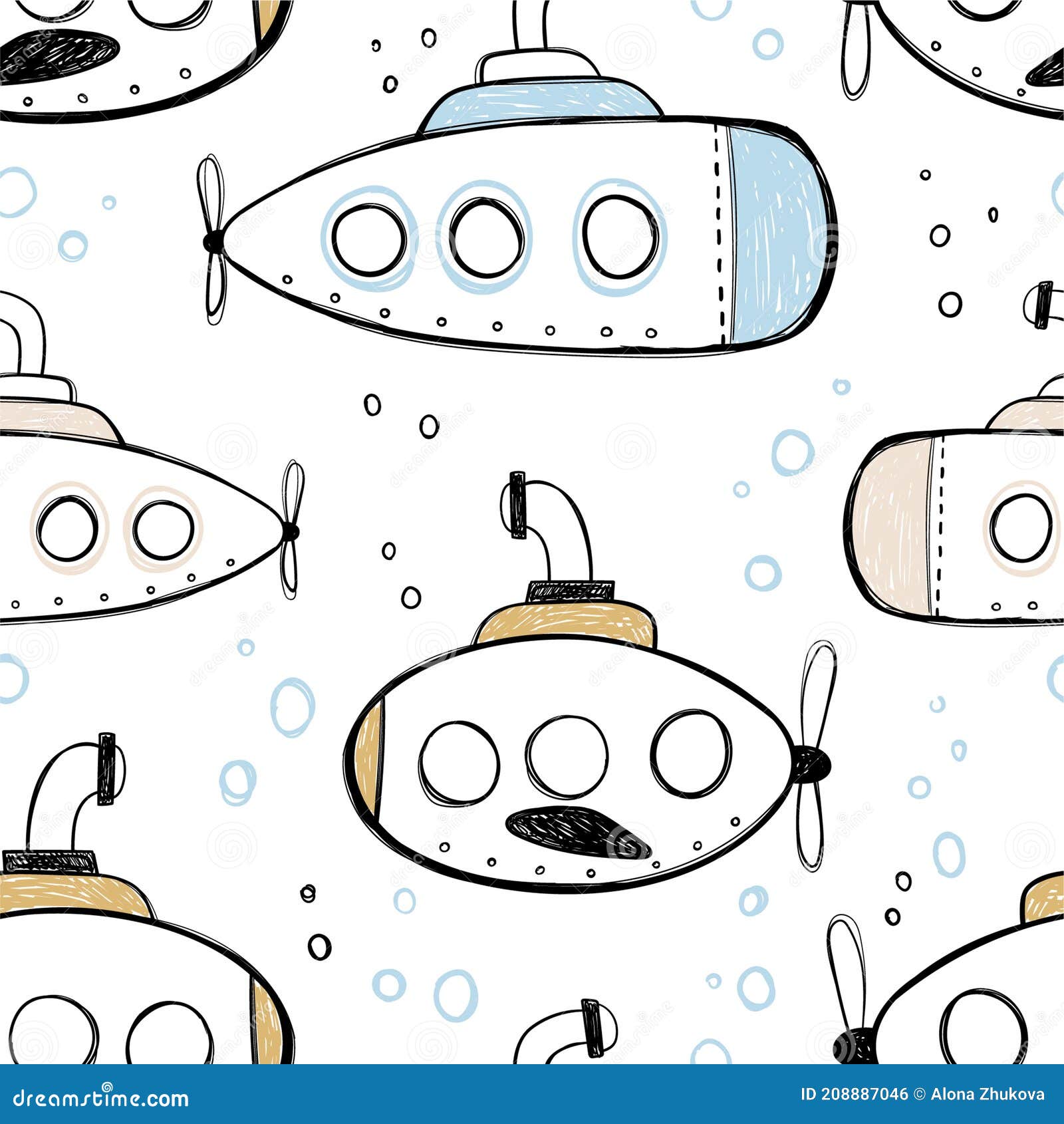 Vector Cute Submarine Stock Illustrations – 3,270 Vector Cute Submarine ...
