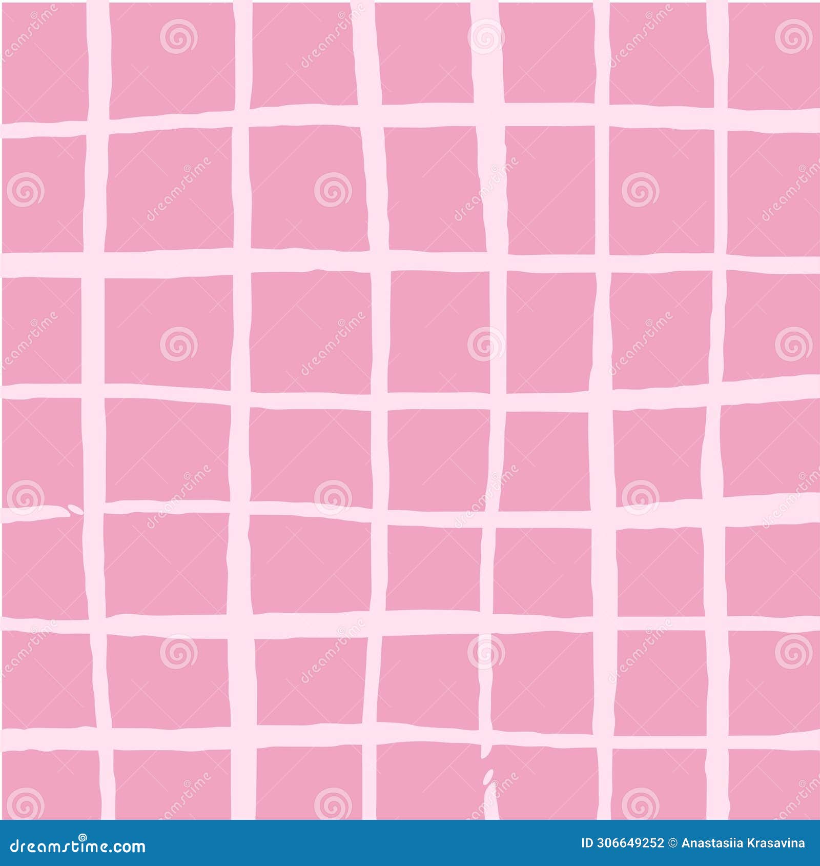 Vector Hand Drawn Cute Checkered Pattern. Plaid Geometrical Simple ...