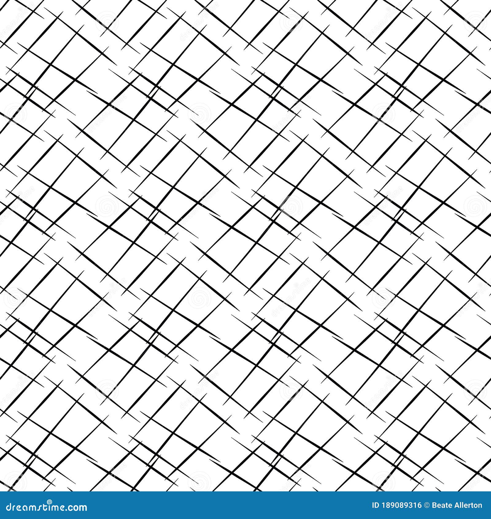 Vector Hand Drawn Diagonal Scribbled Grunge Lines in Criss Cross Design ...