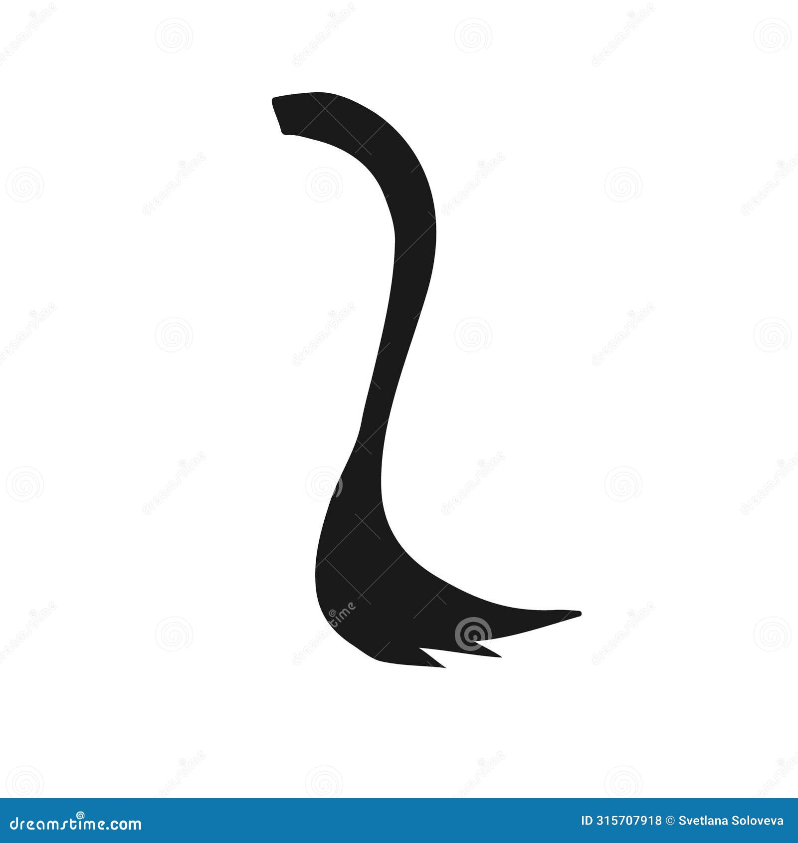 Vector Hand Drawn Doodle Sketch Cow Donkey Tail Stock Vector ...