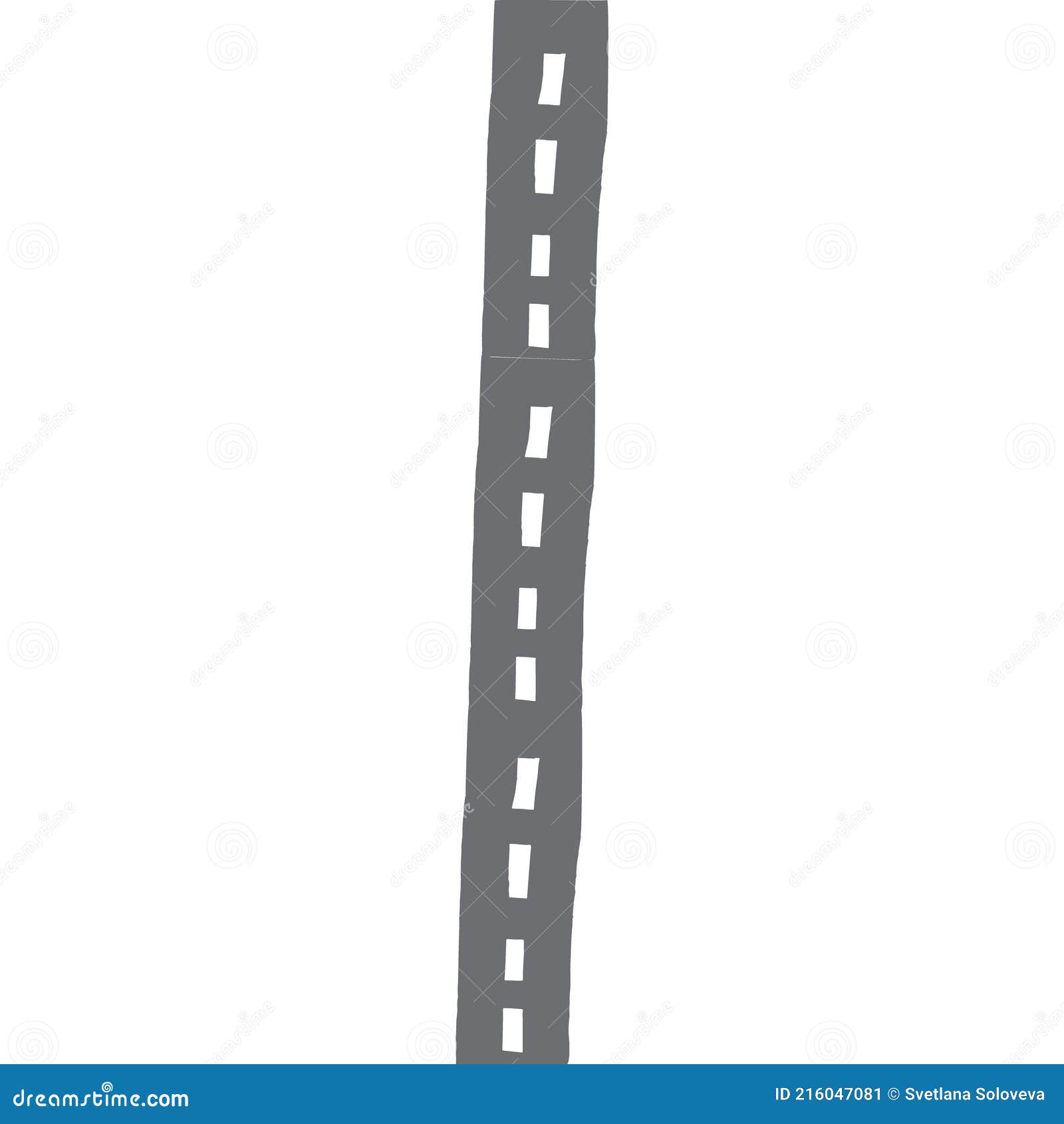 Vector Hand Drawn Doodle Sketch Gray Road Stock Vector - Illustration ...