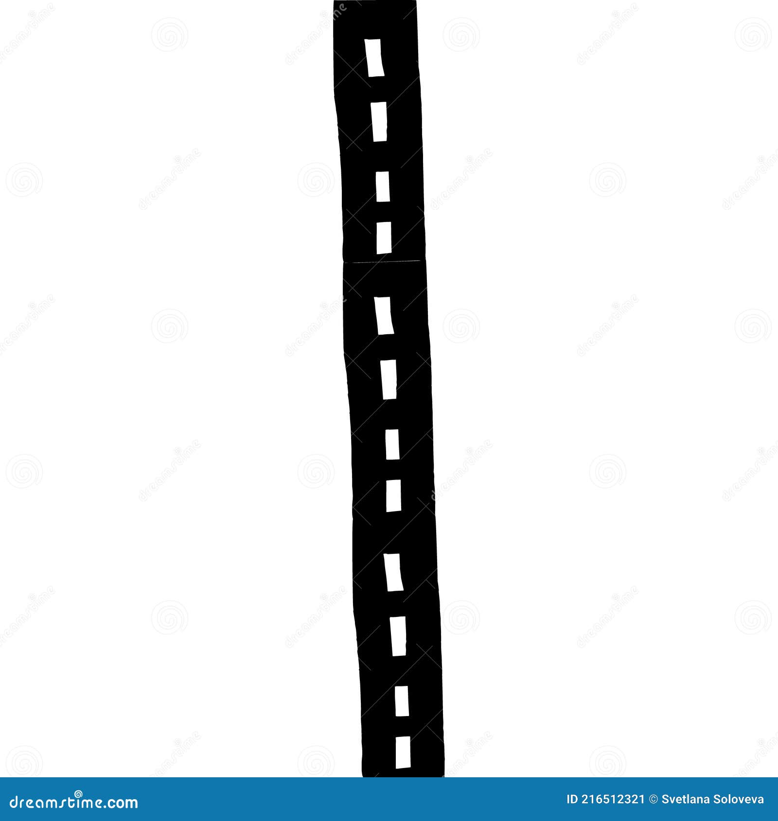 Vector Hand Drawn Doodle Sketch Road Stock Vector - Illustration of ...