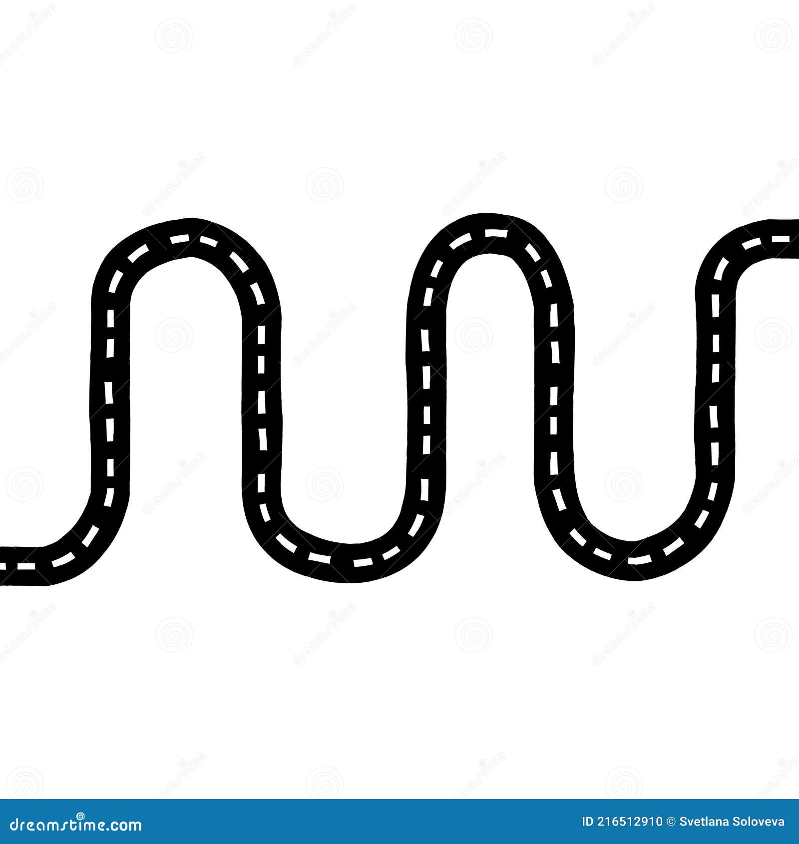 A Sketch Of A Road Map With Various Stops Along The Way Represents The Progression And Different ...