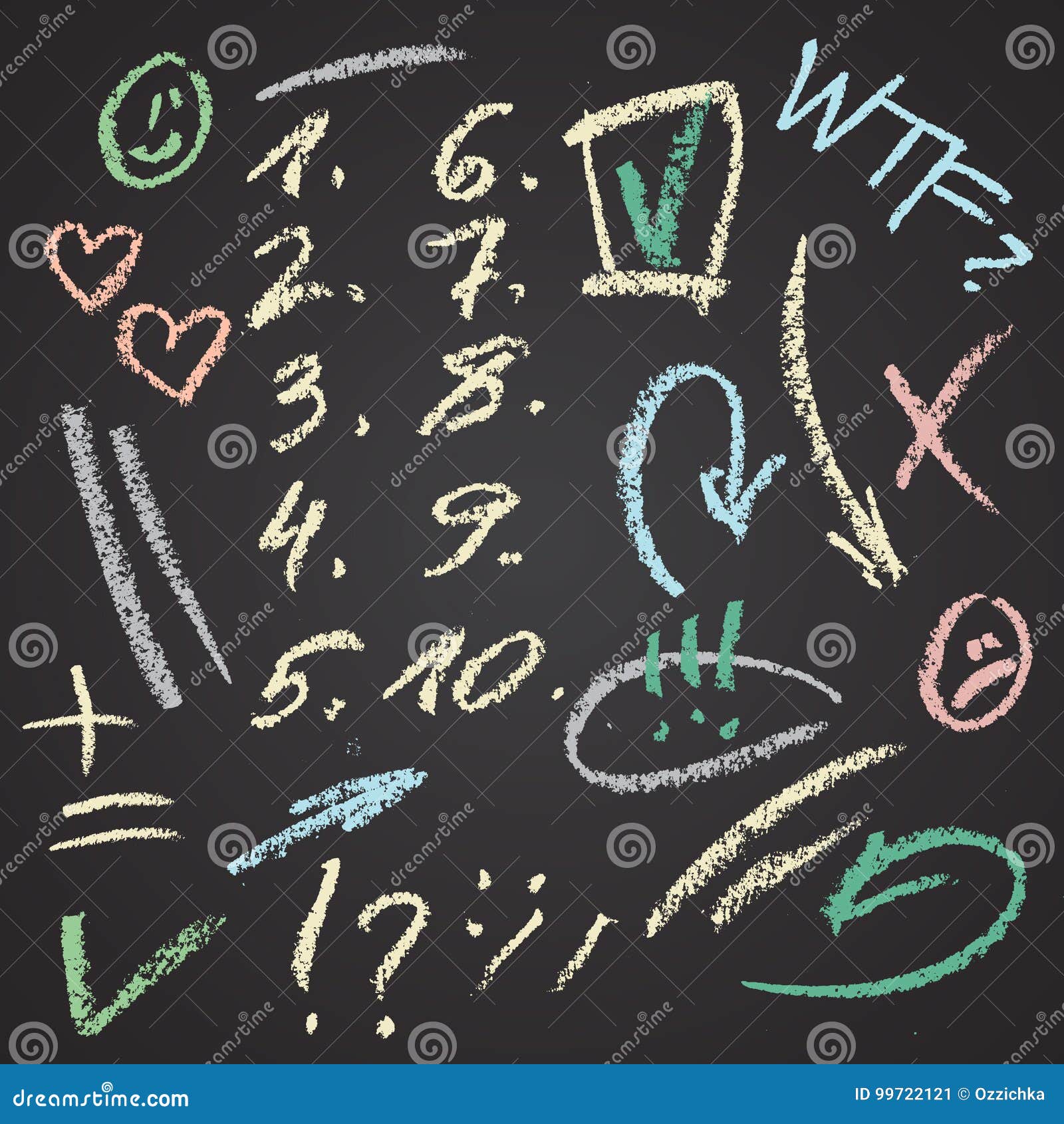 Abstract Chalk Font Cartoon Vector | CartoonDealer.com #26753283