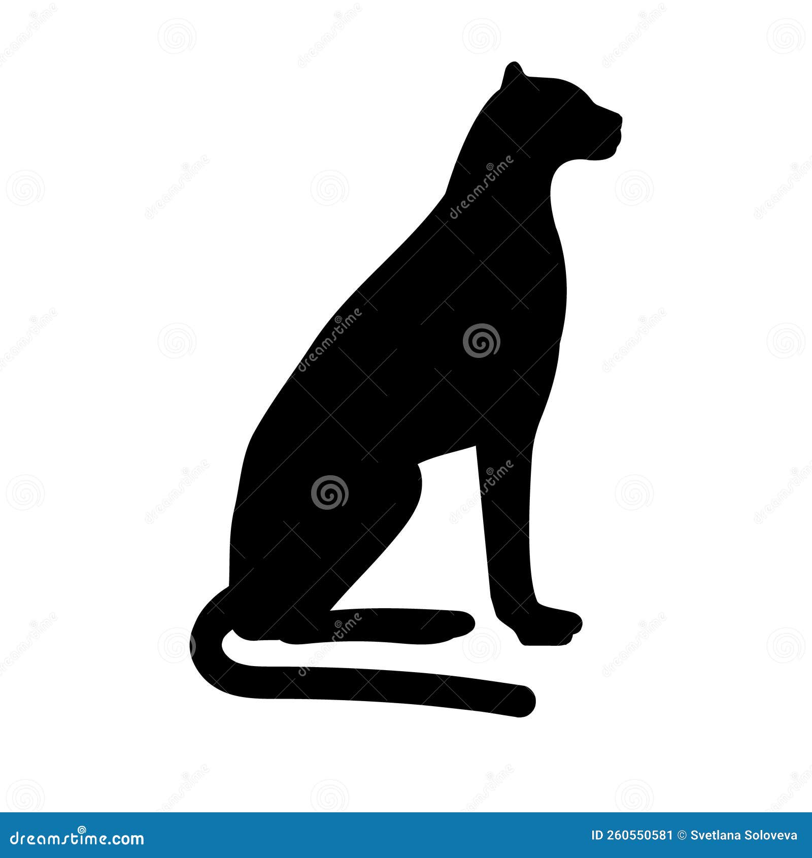 Cheetah Silhouette Animal Traffic Sign Yellow Vector | CartoonDealer ...