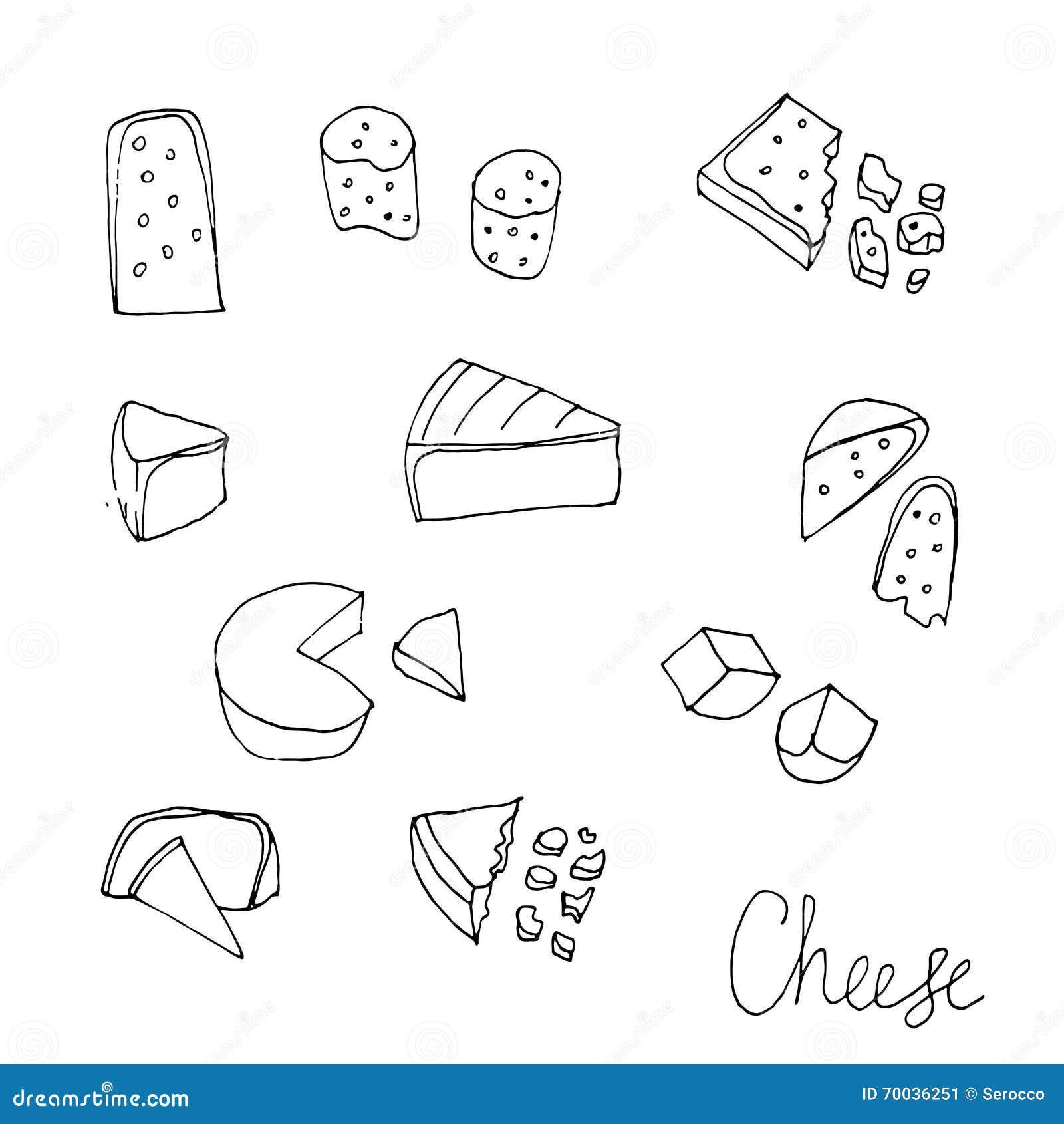 Kitchen Doodle Vector Icon Set. For Modern Recipe Card Template Set For ...