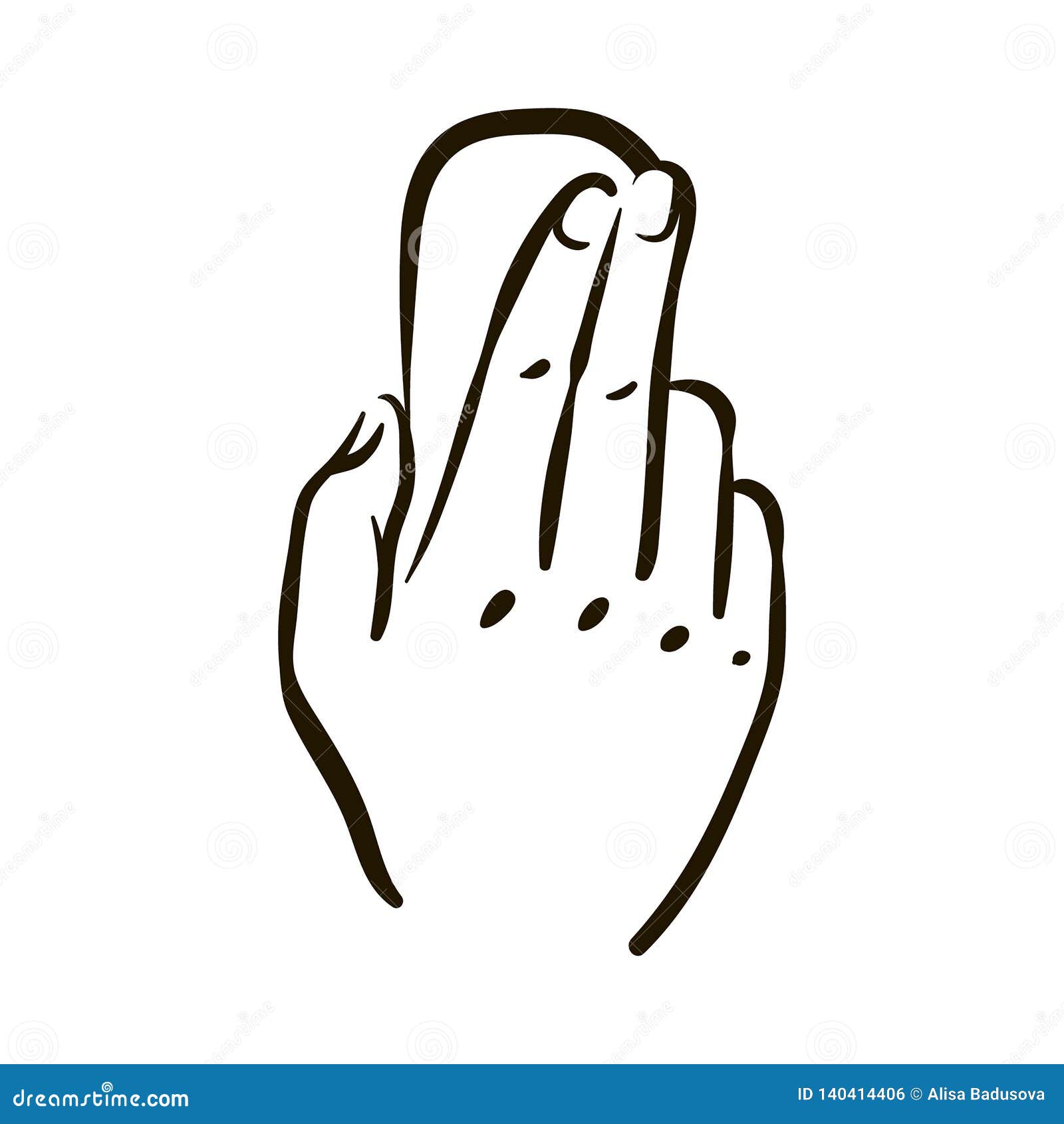 Vector Hand Drawn Hand with Computer Mouse Sketch Illustration on White ...