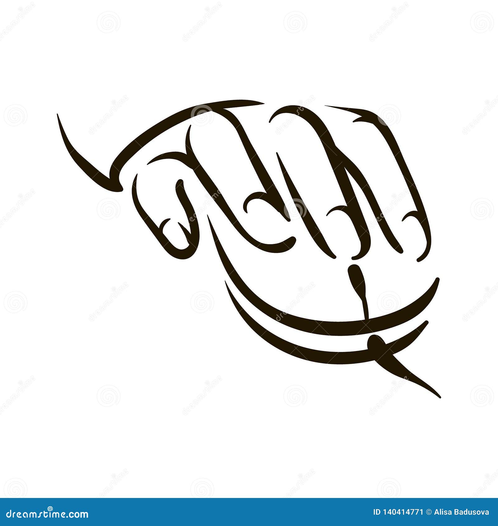 Vector Hand Drawn Hand with Computer Mouse Sketch Illustration on White ...