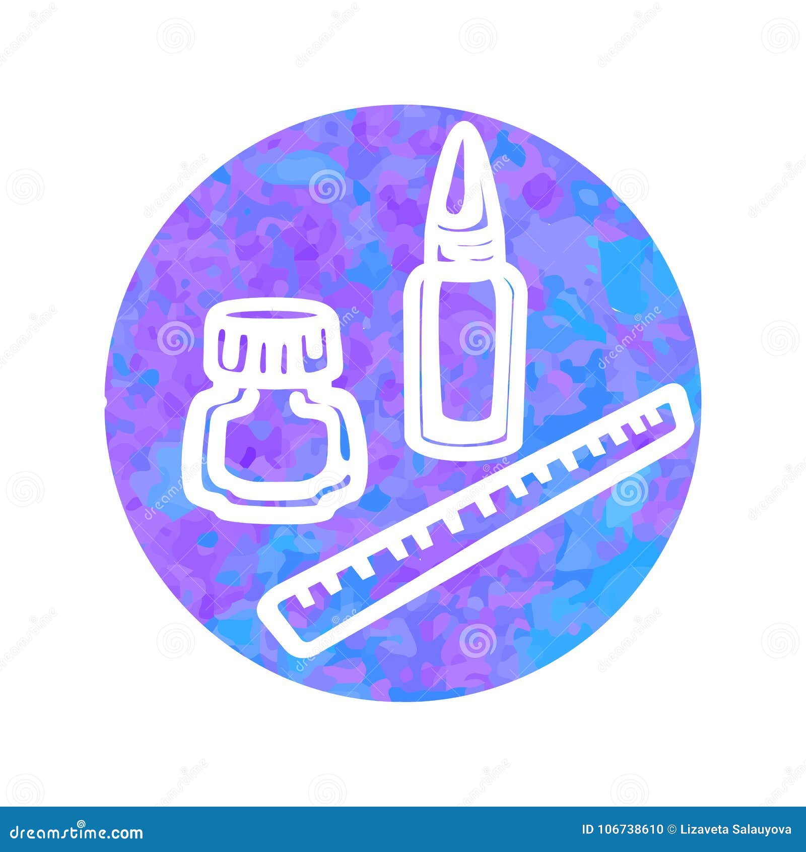 Vector Hand Drawn Icon of Clerical Stock Vector - Illustration of ...