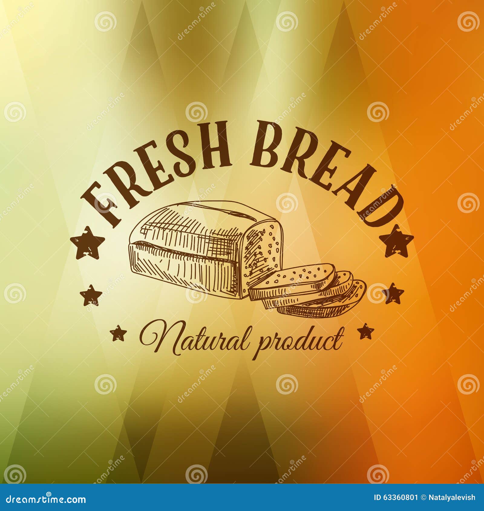 Bread Label, Bakery Package Design Template Vector Illustration ...