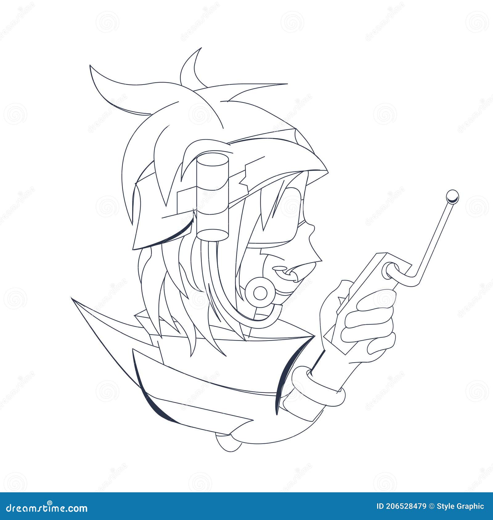 Vector Hand Drawn Illustration of People Electric Stock Vector ...