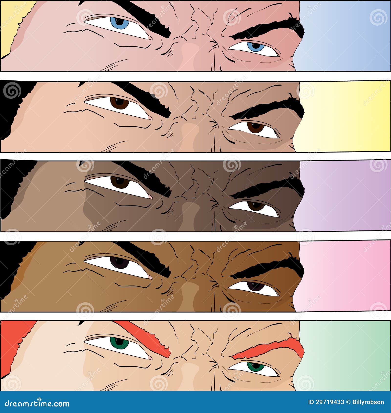 Comic Eyes stock vector. Illustration of green, banner - 29719433