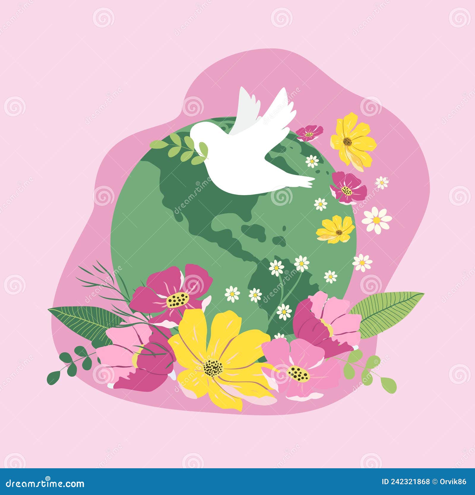 Vector Hand Drawn Illustration in Flat Style on the Theme of the Day of ...