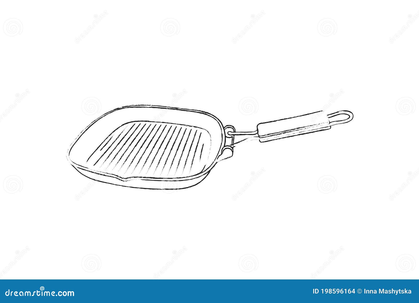 Illustration Of Griddle Pan Cartoon Vector | CartoonDealer.com #131903253